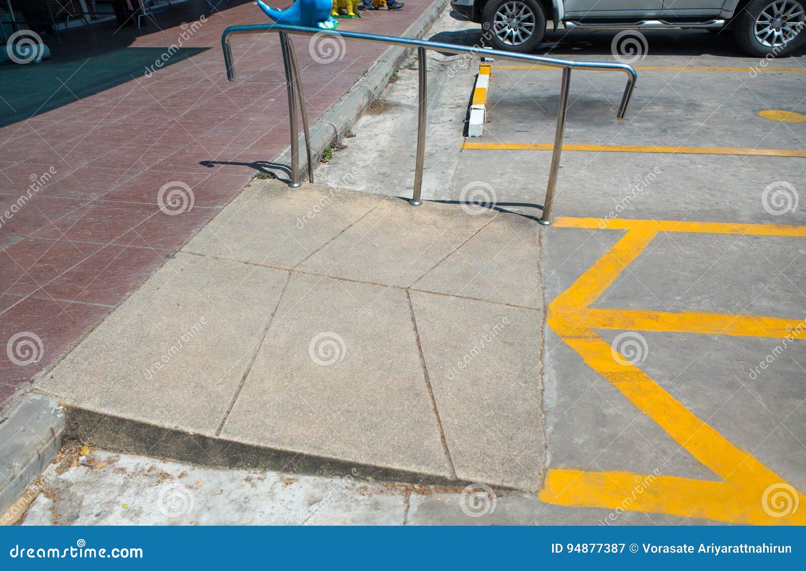 Ramp Way for Support Wheelchair Disabled People. Stock Image - Image of ...