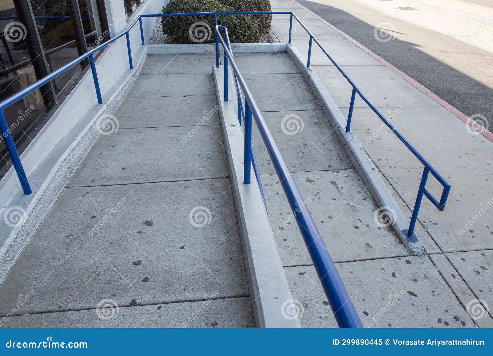 Ramp Way for Support Wheelchair Disabled People Stock Image - Image of ...