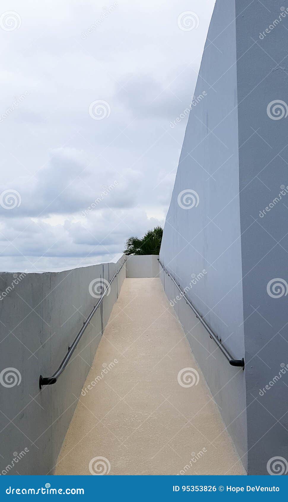 Ramp stock photo. Image of wall, beige, blue, back, cloud - 95353826