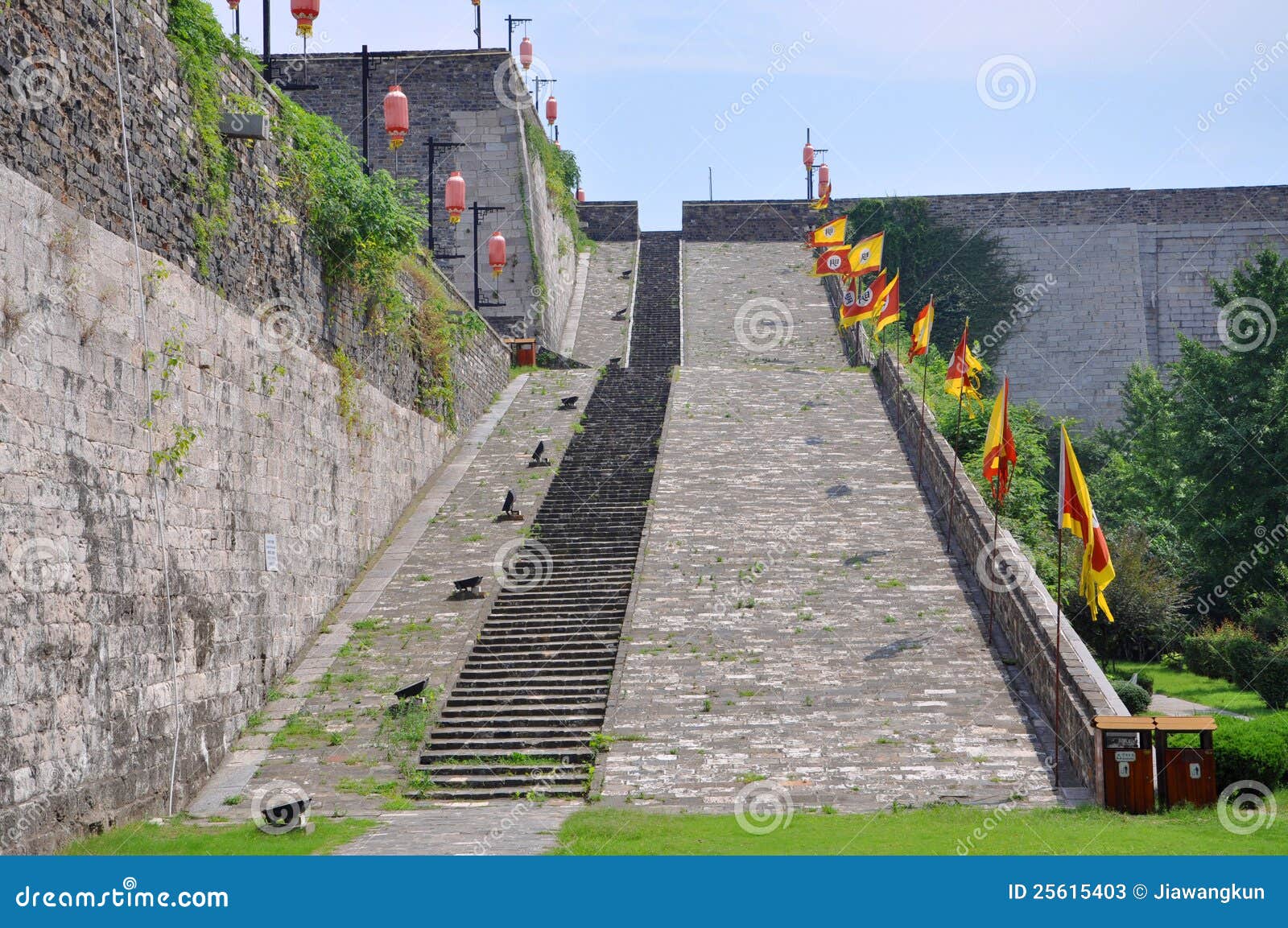 Ramp of Zhonghua Gate in Nanjing Stock Image - Image of antique ...