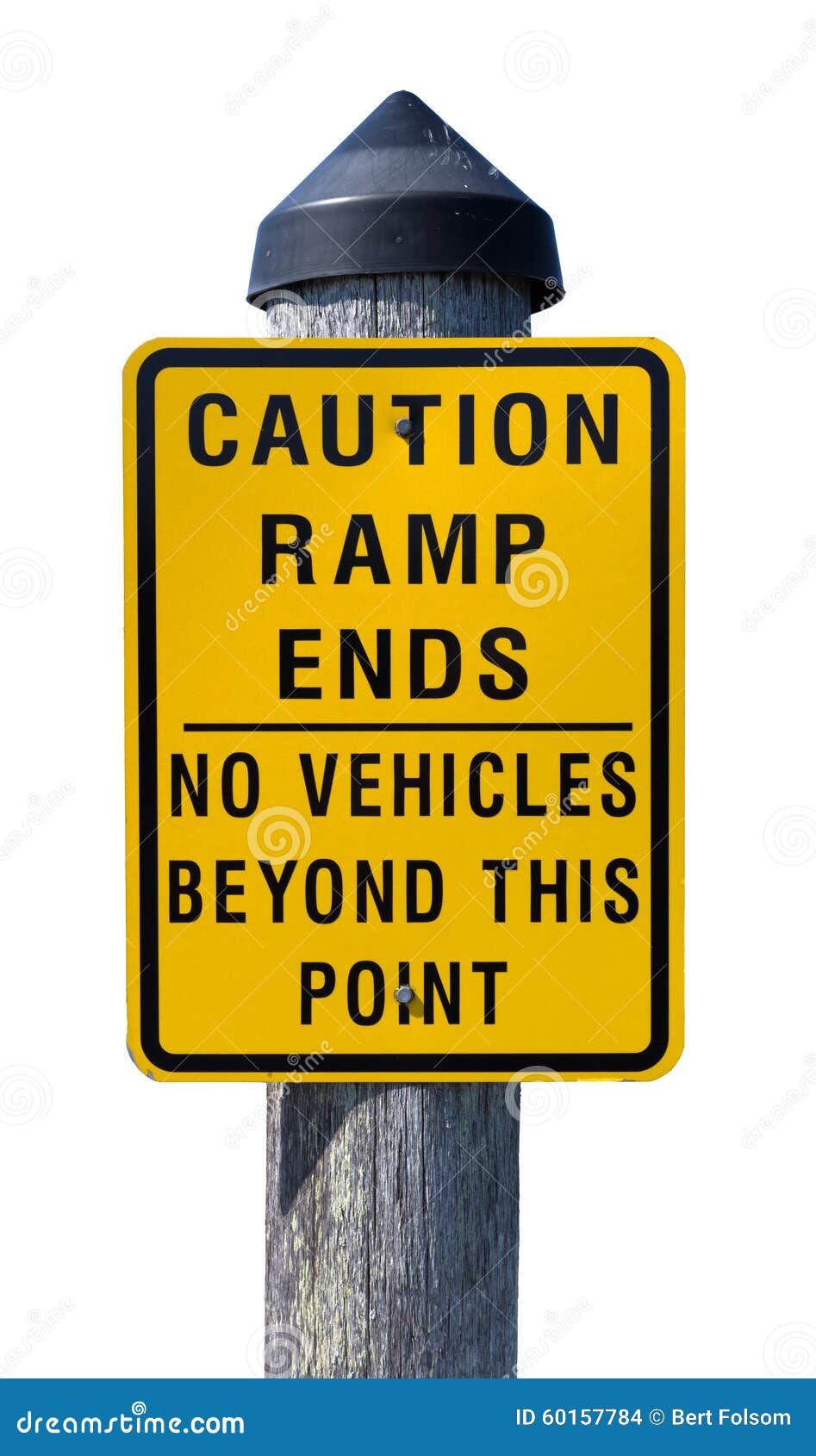 A Rampa Do Cuidado Termina O Sinal Foto de Stock - Imagem de ...
