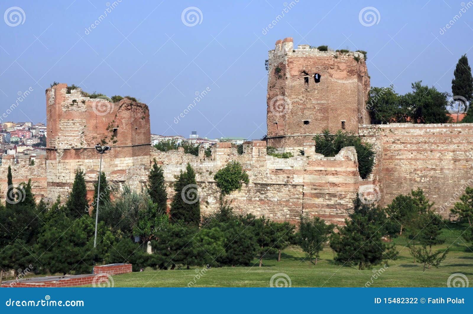 Rampart of Istanbul, Turkey Stock Photo - Image of city, building: 15482322