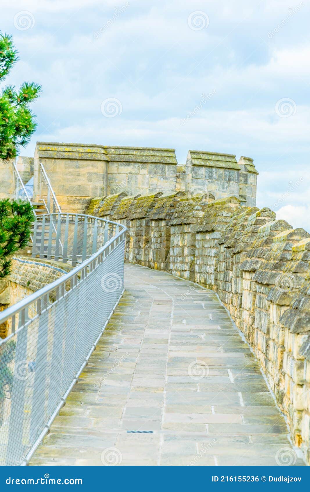 Rampart of the Lincoln Castle, England Stock Photo - Image of historic ...