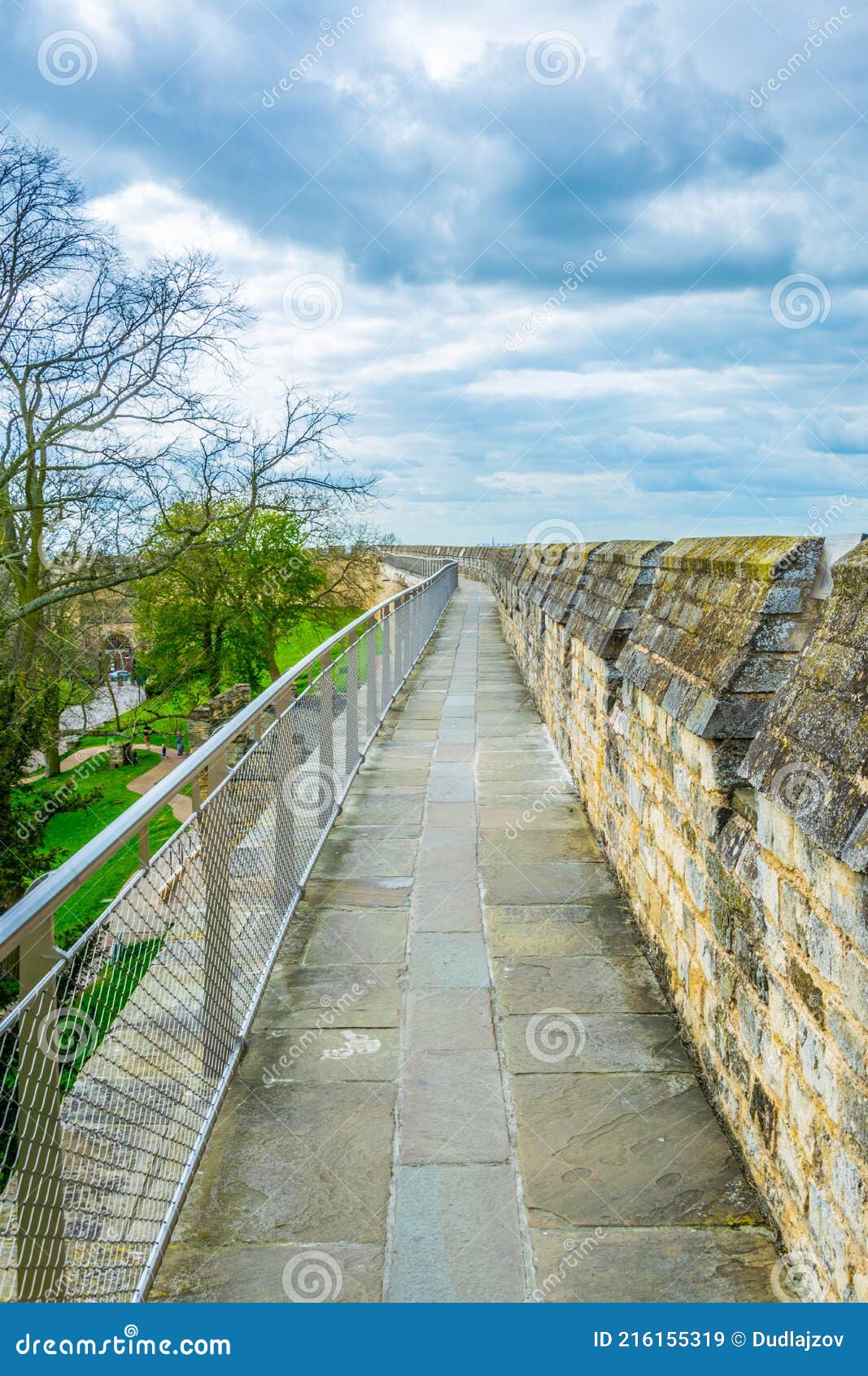Rampart of the Lincoln Castle, England Stock Image - Image of stone ...