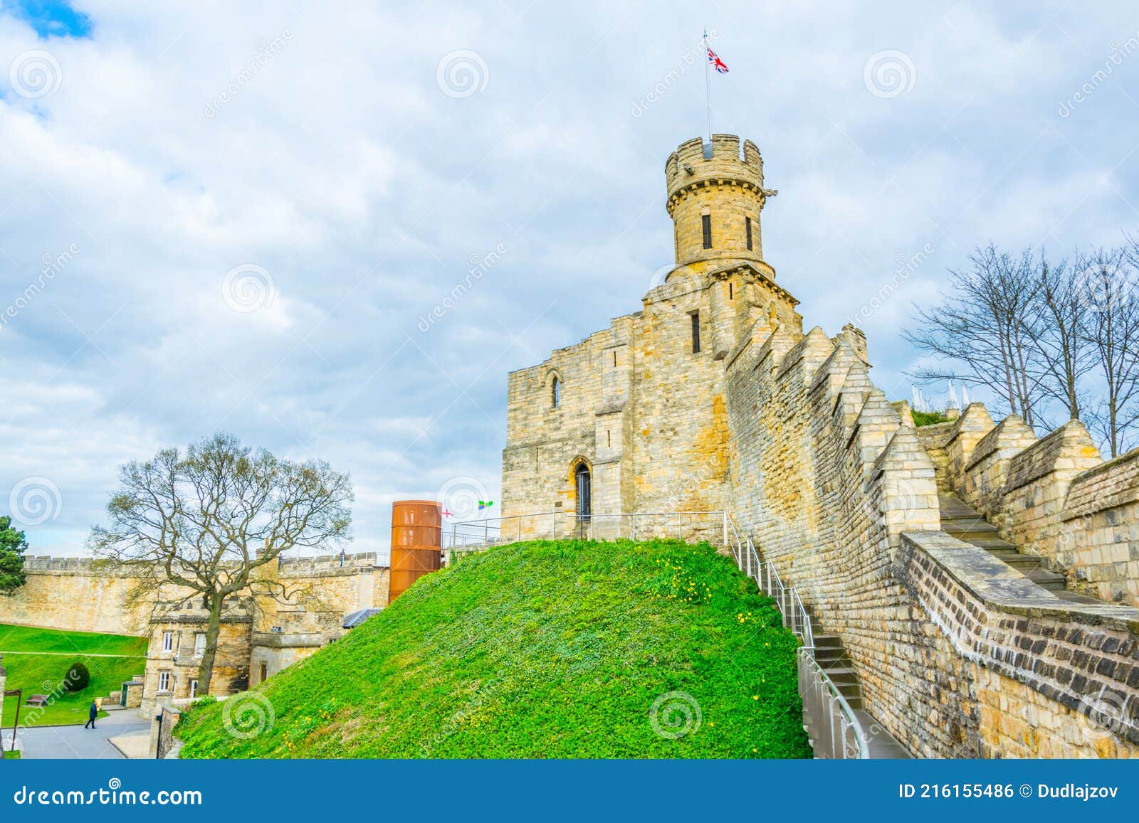 Rampart of the Lincoln Castle, England Stock Photo - Image of landscape ...