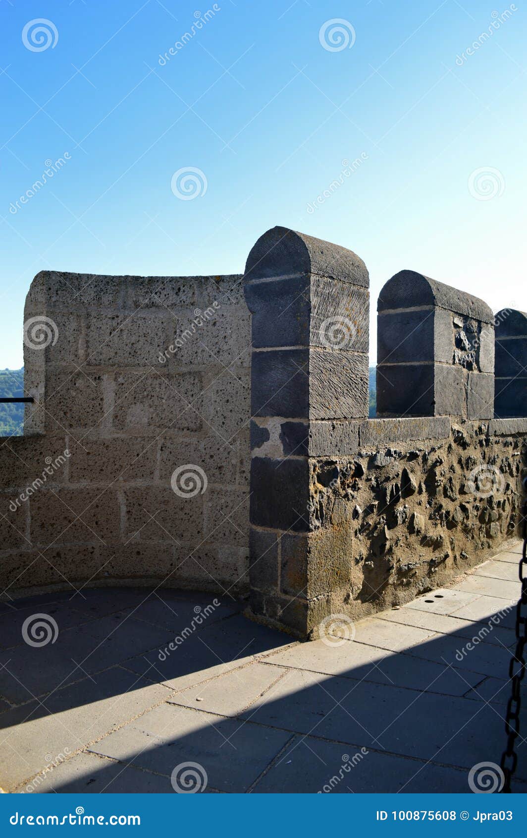 Ramparts of the castle stock photo. Image of beautiful - 100875608