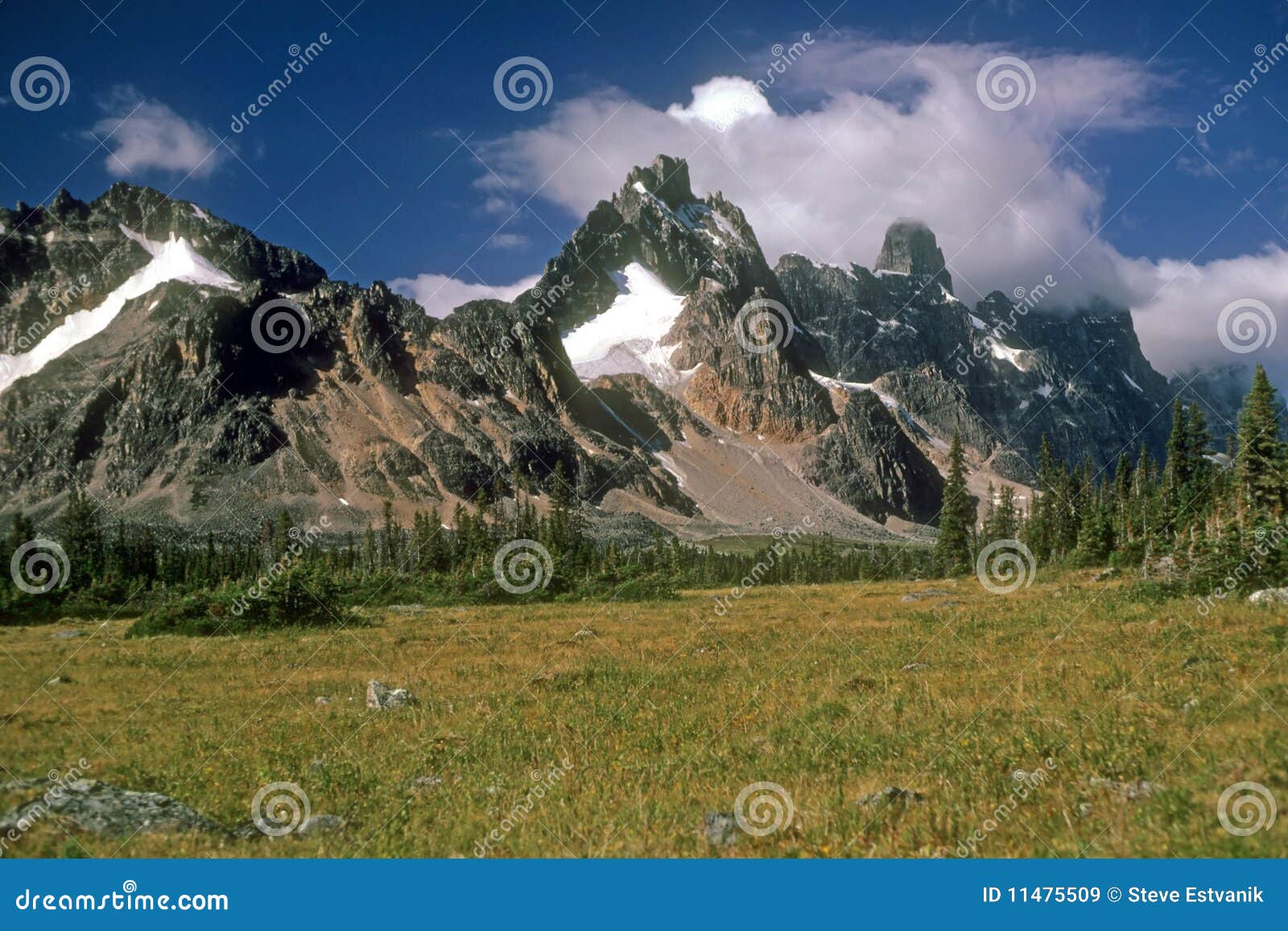 Ramparts Mountains stock image. Image of rockies, blue - 11475509