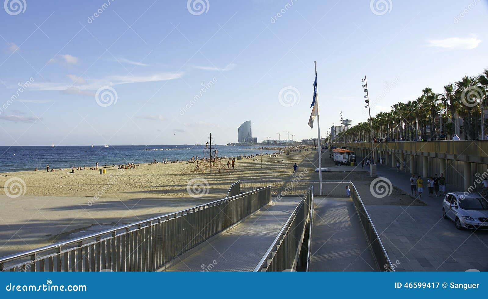 Ramps to the beach editorial photography. Image of leisure - 46599417