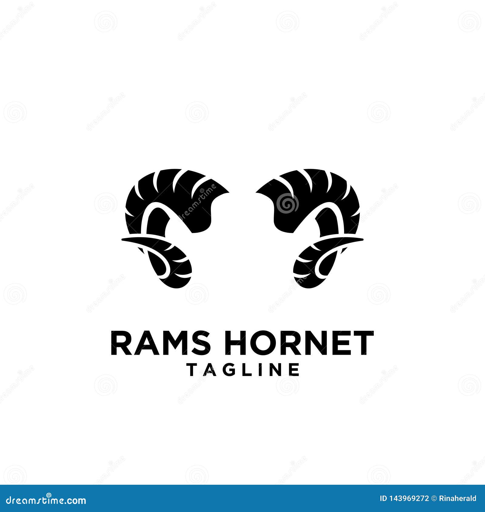 Goat Sheep Rams Line Horn Hornet Set Logo Icon Designs Vector Simple ...