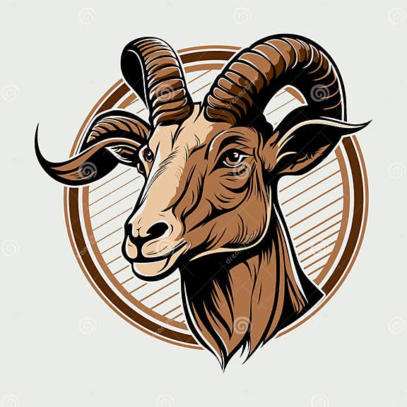 Rams Head Goat Vector stock vector. Illustration of abstract - 270814242