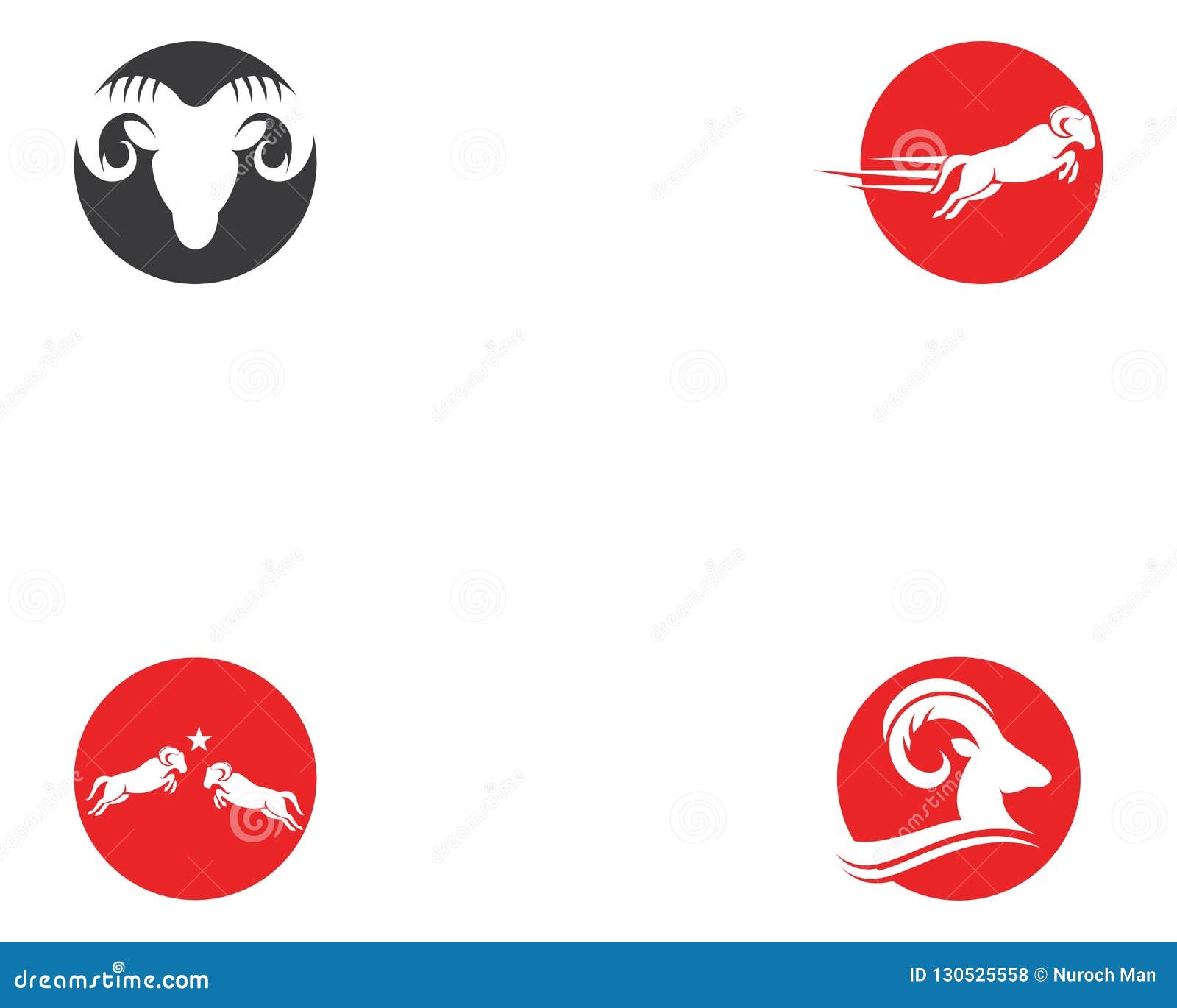 Rams head logo design icon stock vector. Illustration of wild - 130525558