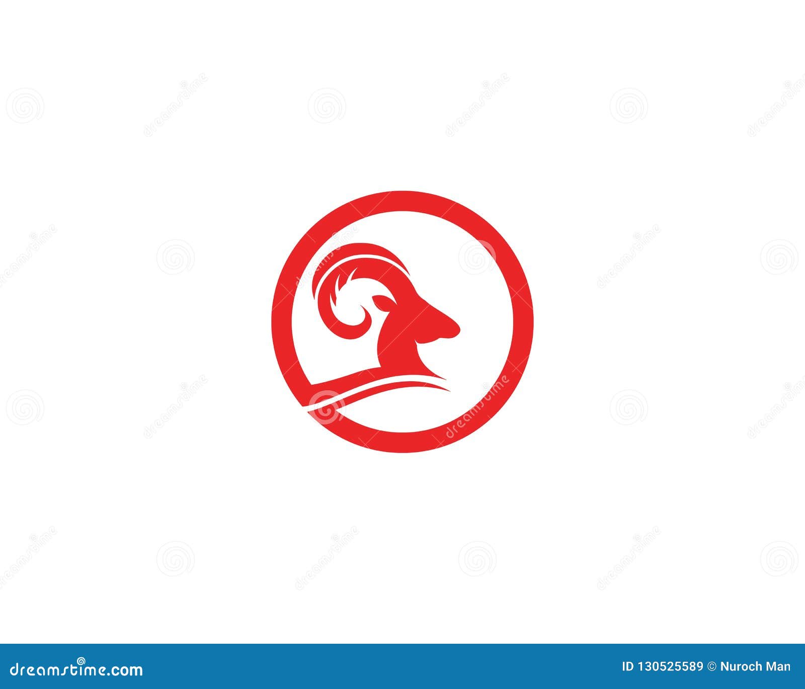 Rams head logo design icon stock vector. Illustration of logo - 130525589