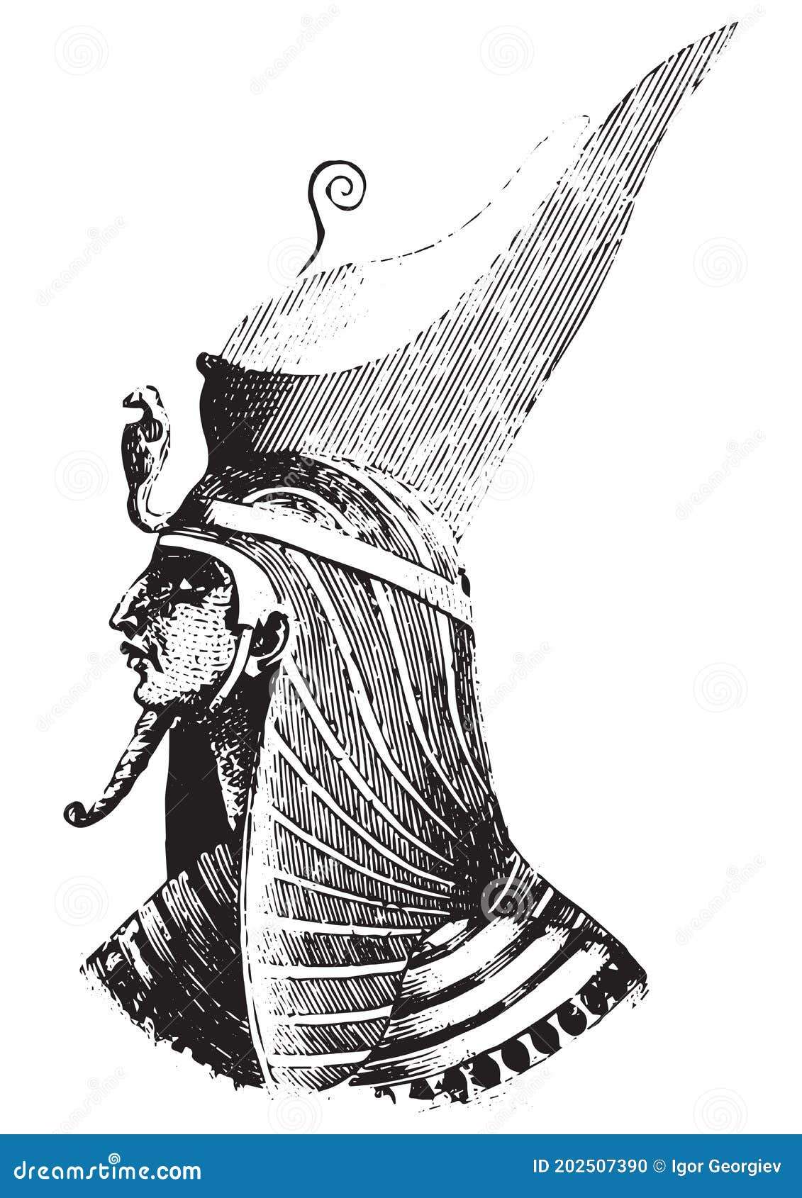 Ramses II. Set of Egyptian Labels and Elements. Vector Set Illustration ...