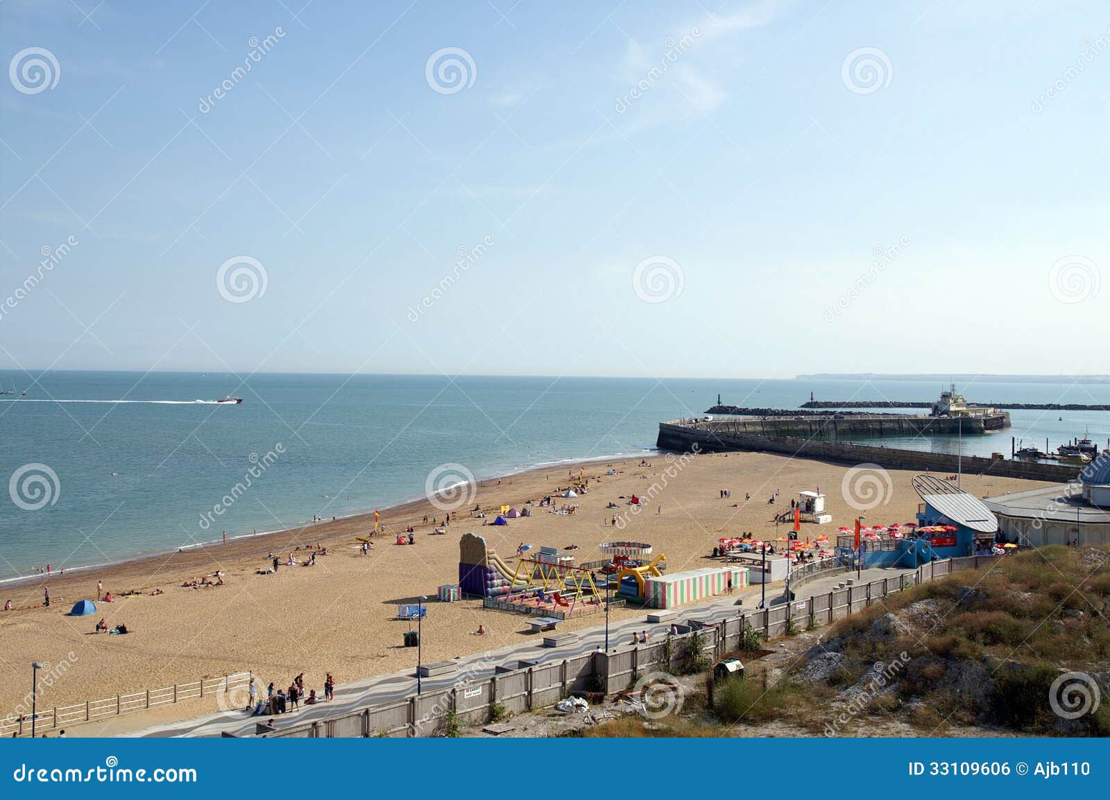 Ramsgate Beach By Slope Stock Photography | CartoonDealer.com #229984622