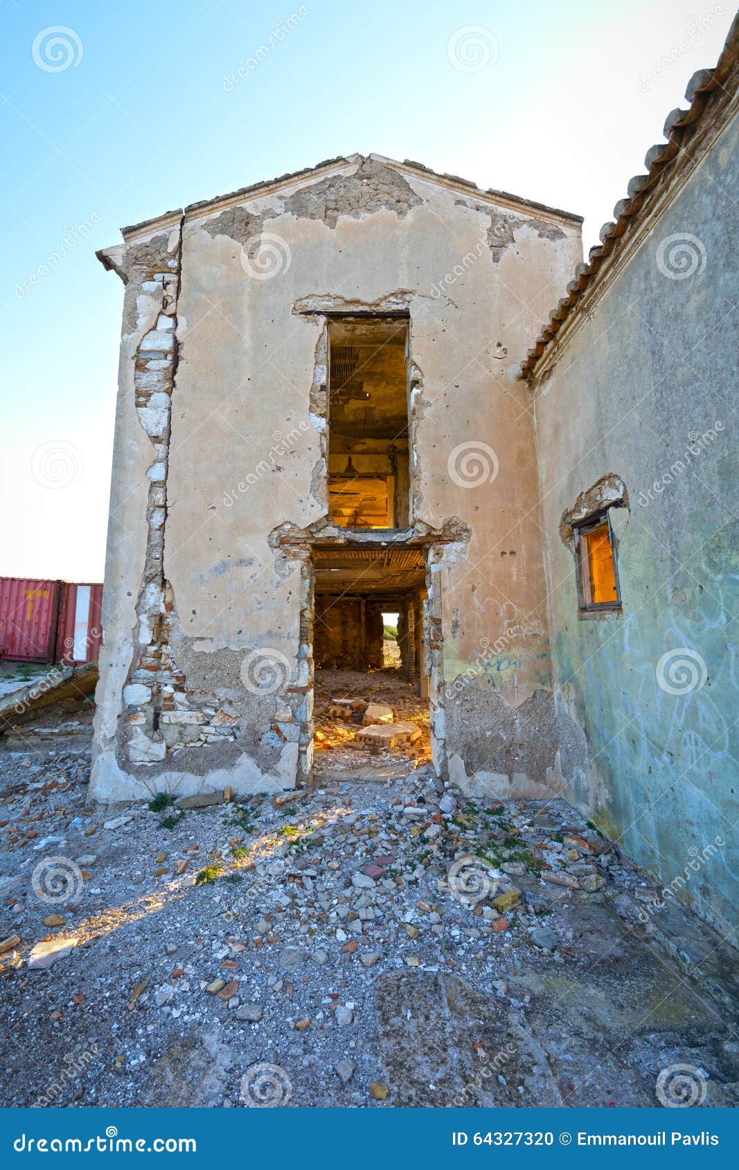 Ramshackle house stock photo. Image of fall, danger, doors - 64327320