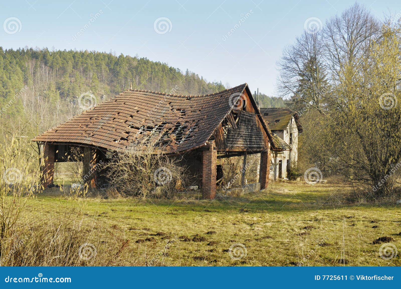 Ramshackle rural structure stock image. Image of structure - 7725611