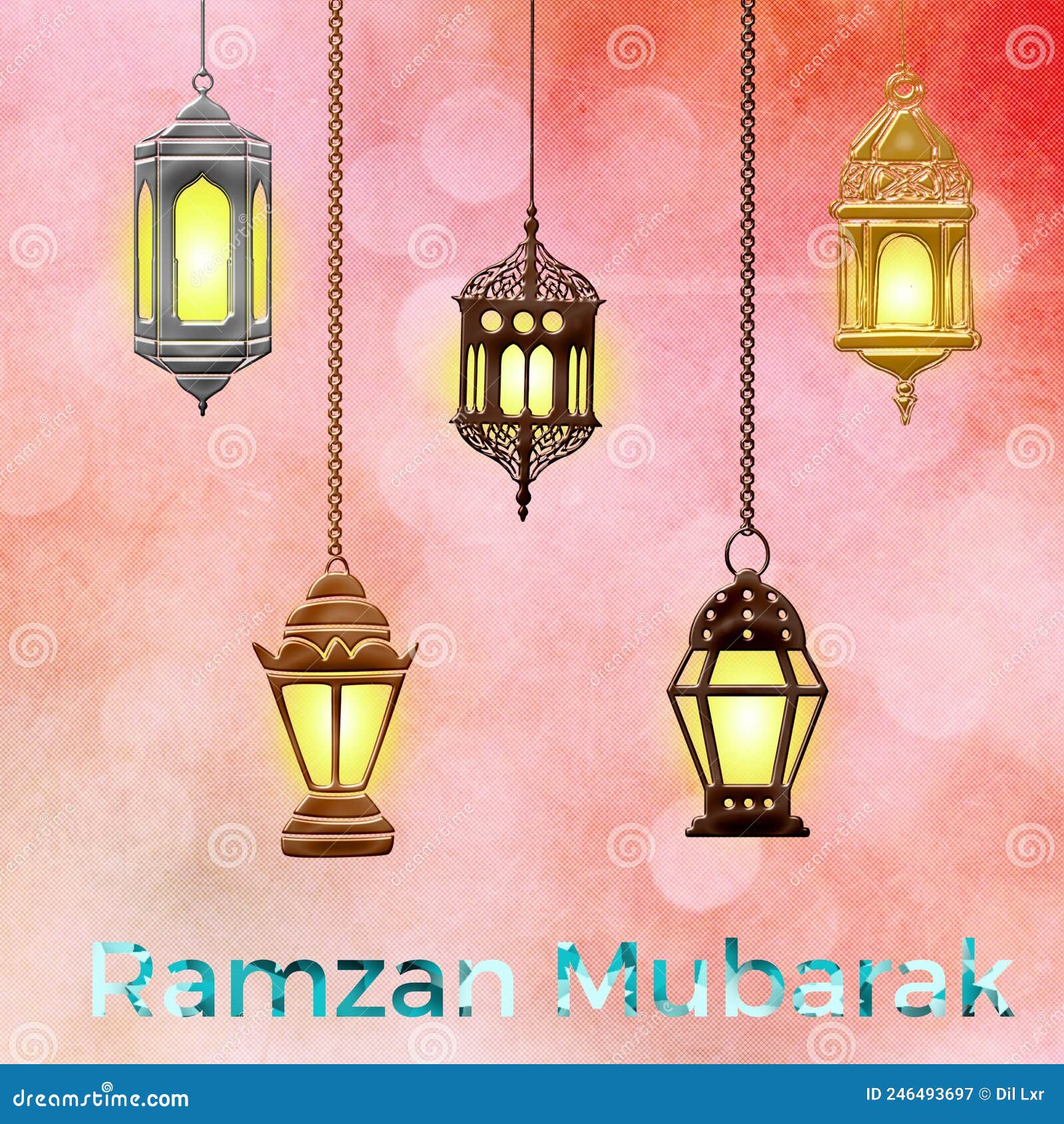 Ramzan Mubarak Text With Beautiful Blue Design For Muslims And Ramzan ...