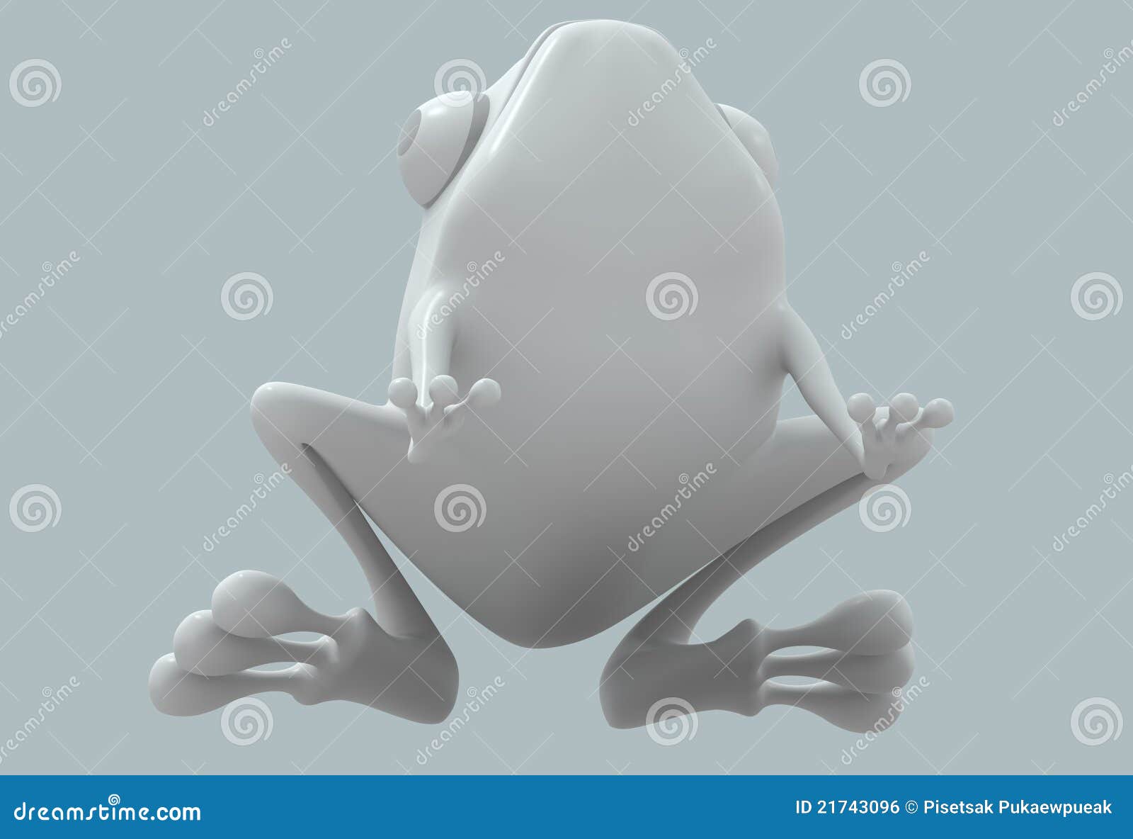 Rana 3D stock de ilustración. Ilustración de rana, ambiente - 21743096