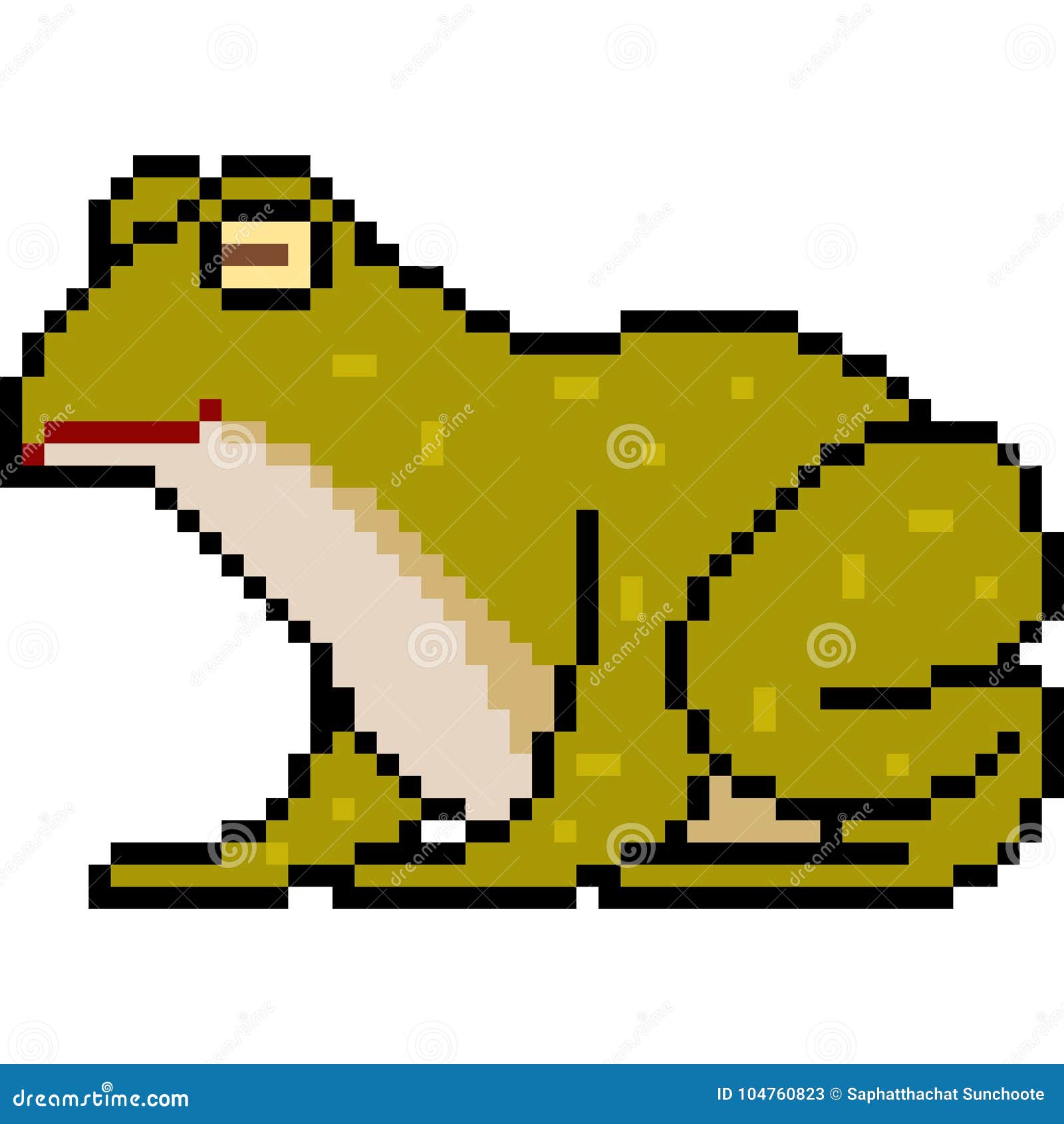 Rana Del Arte Del Pixel Del Vector Ilustración del Vector - Ilustración ...