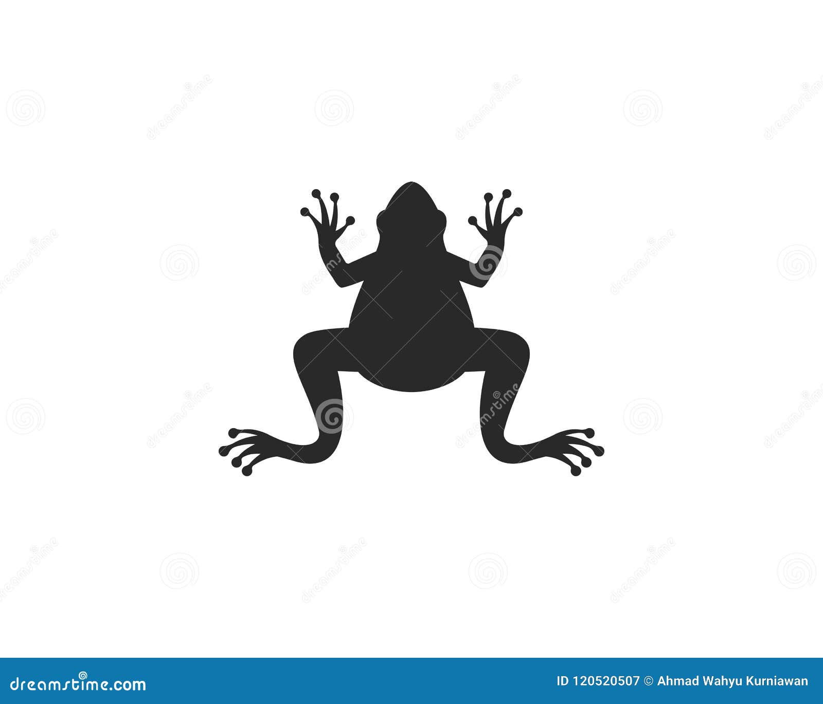 Rana Logo Template ilustración del vector. Ilustración de rana - 120520507
