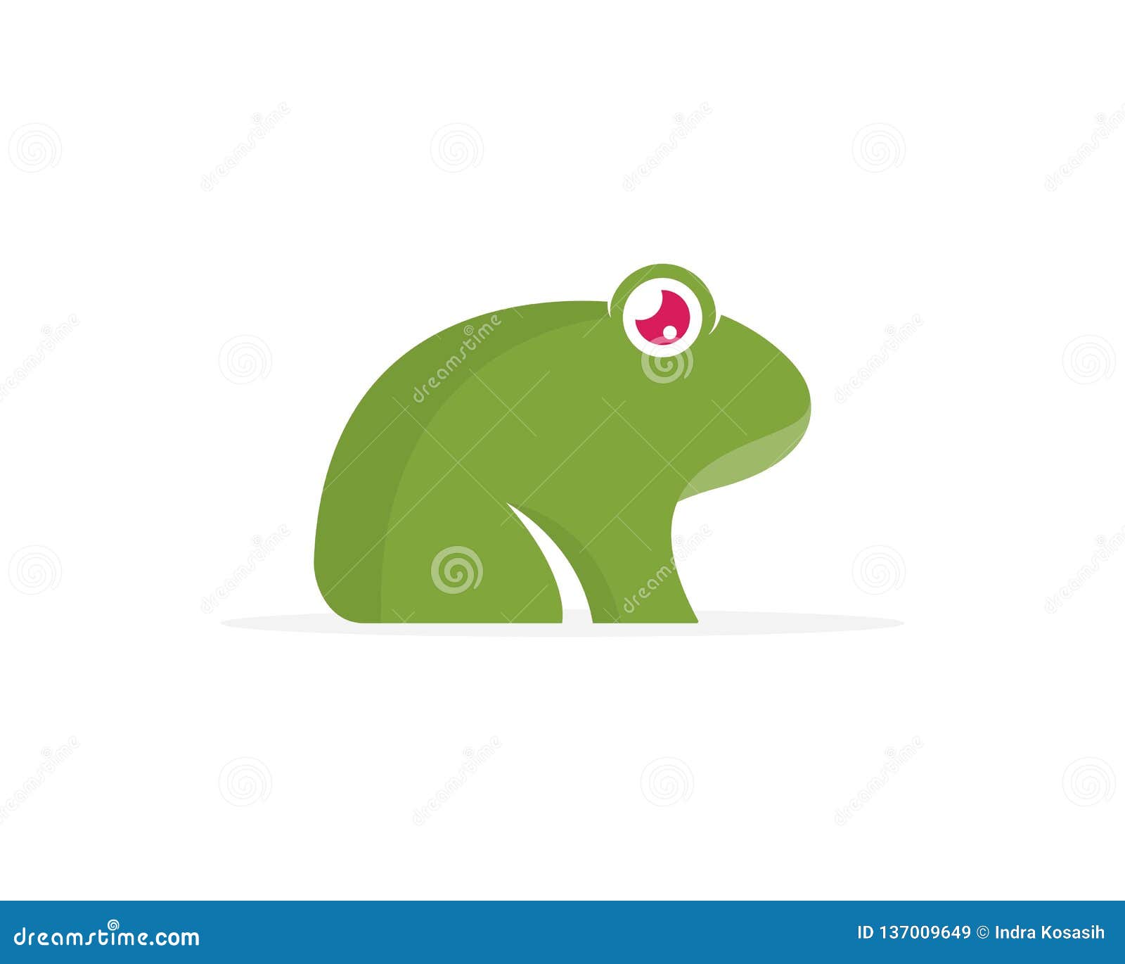 Rana Logo Template illustrazione vettoriale. Illustrazione di chiusura ...