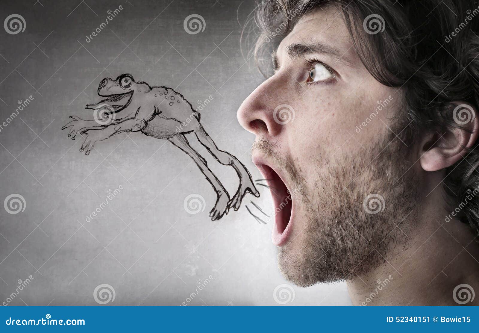 Ranas que croan stock de ilustración. Ilustración de negocios - 52340151