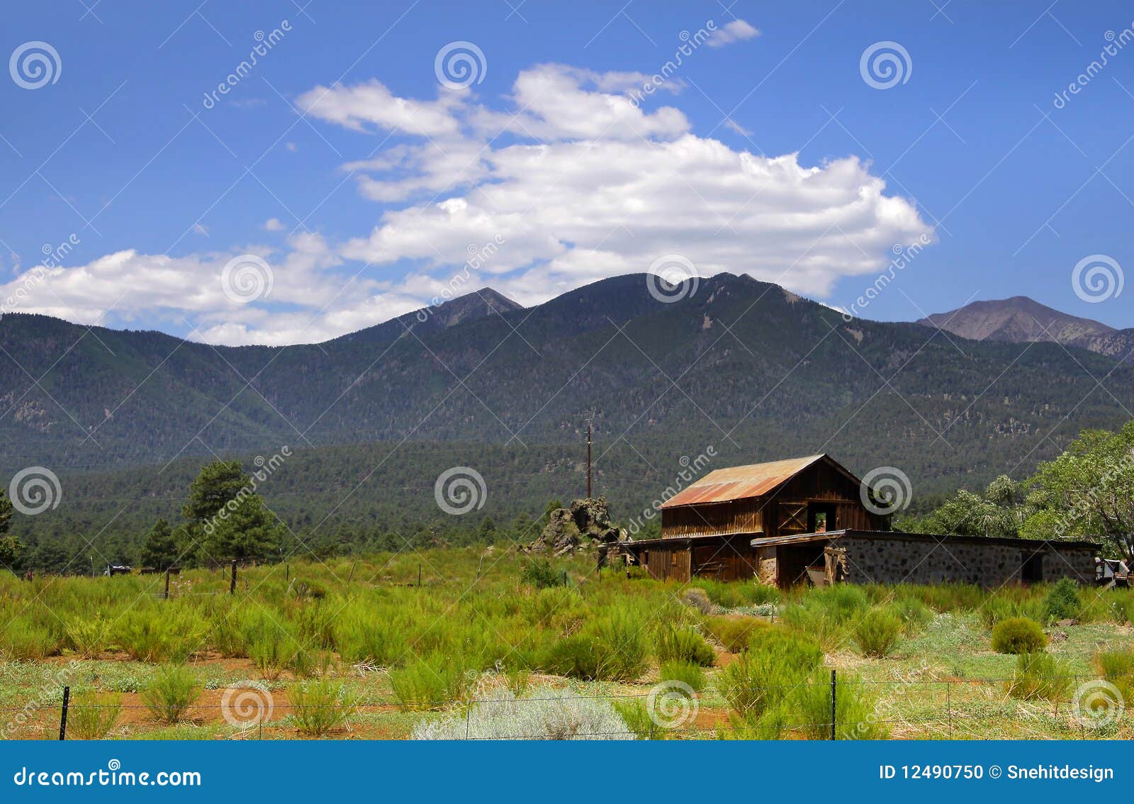 Ranch in Arizona stock photo. Image of cloudy, state - 12490750