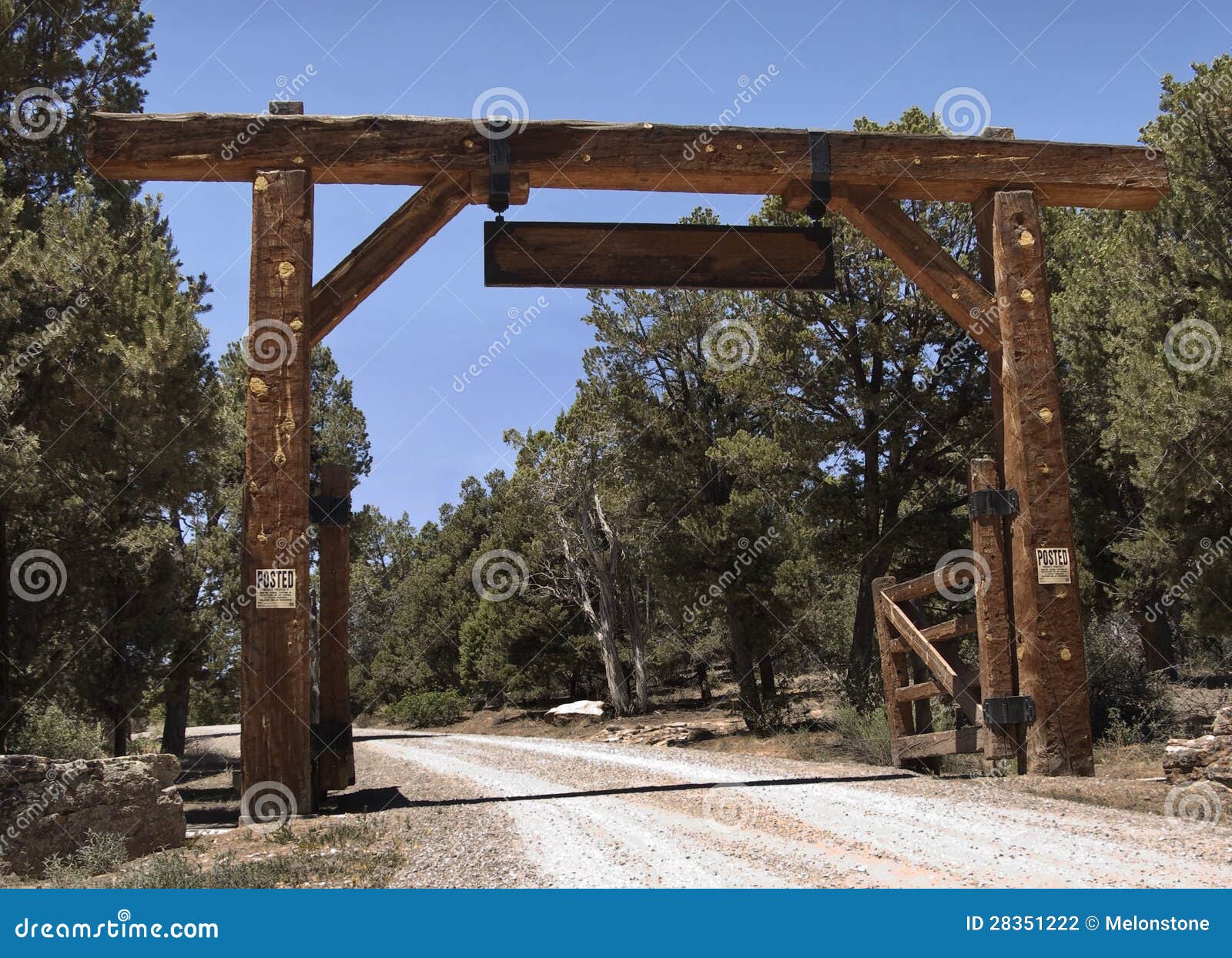 Ranch gateway stock photo. Image of handcrafted, handmade - 28351222