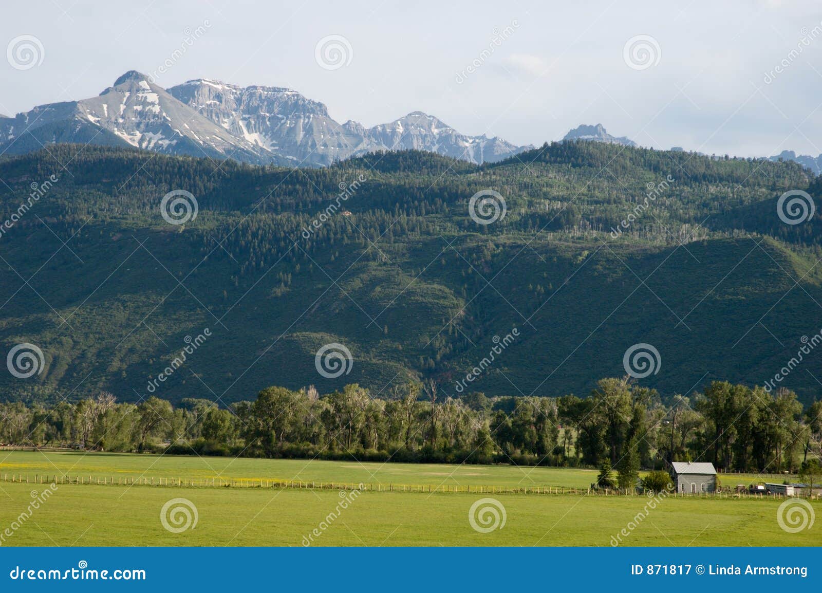 Ranch Near Ridgway, Colorado Stock Image - Image of valley, peaceful ...