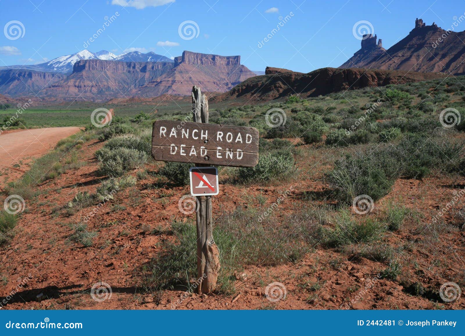 Ranch Road stock image. Image of landscape, rustic, desolate - 2442481