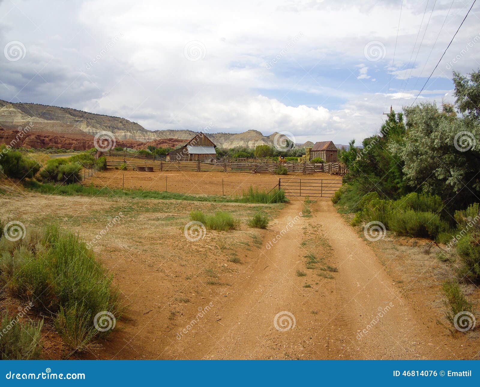 Ranch in rural Utah stock photo. Image of barn, rural - 46814076