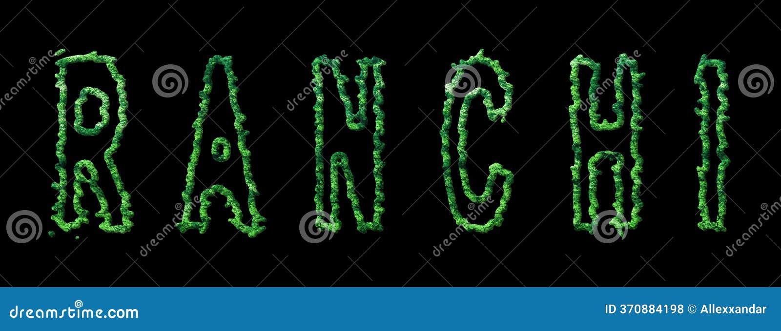 Ranchi City Of India Country Map Vector Illustration Design Template ...