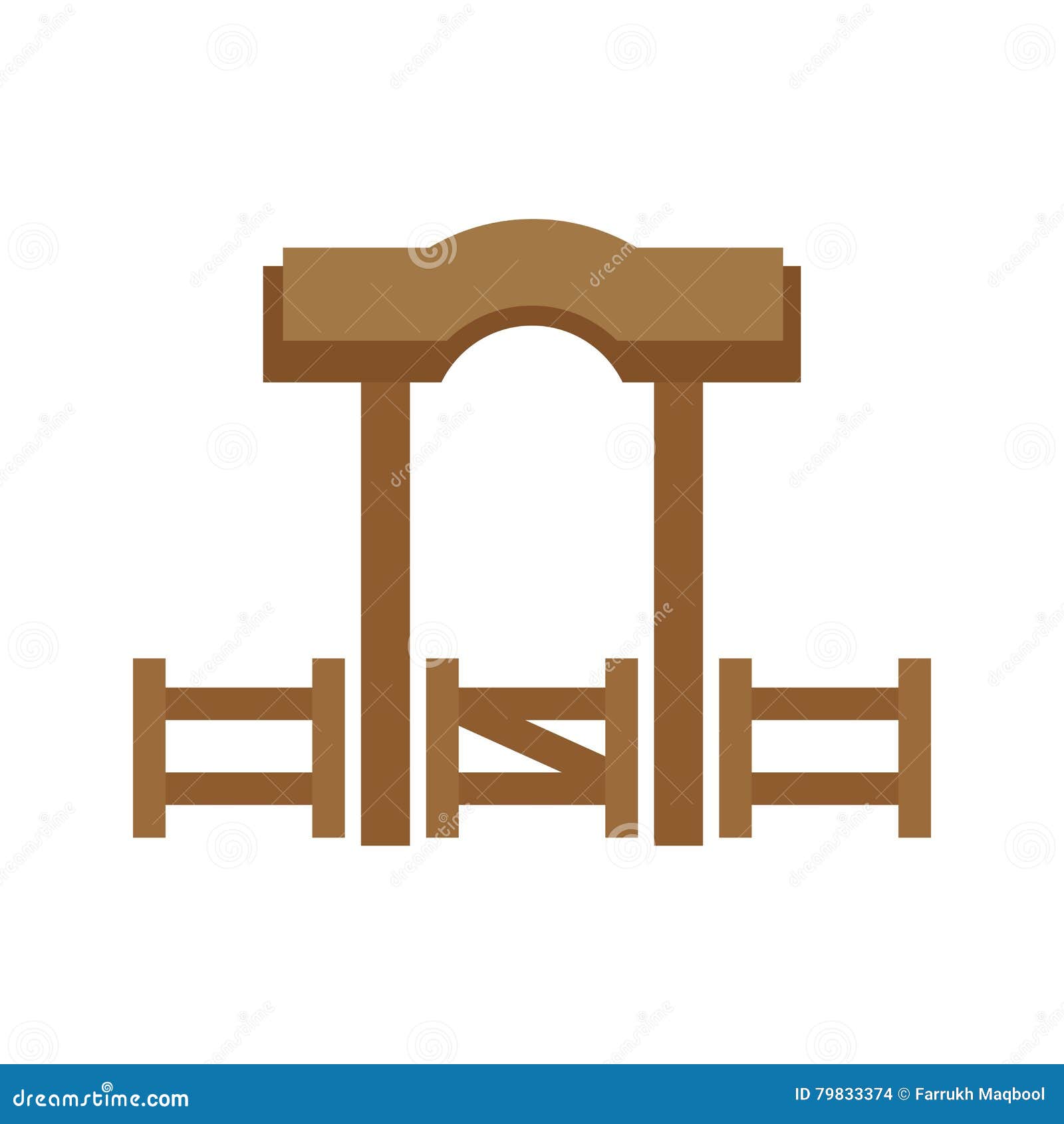 Rancho ilustración del vector. Ilustración de vaquero - 79833374