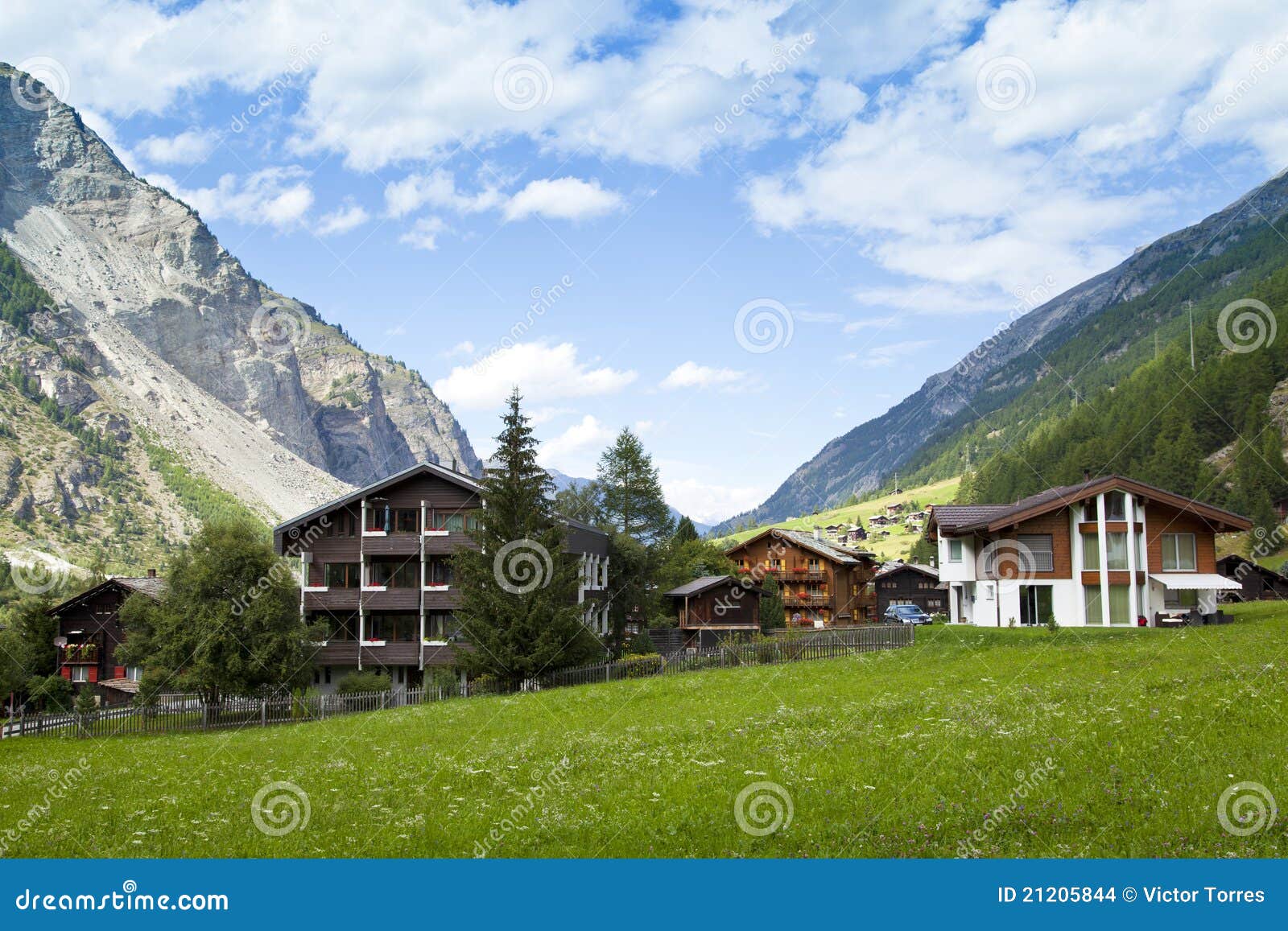 Randa Village, Switzerland stock photo. Image of scenic - 21205844