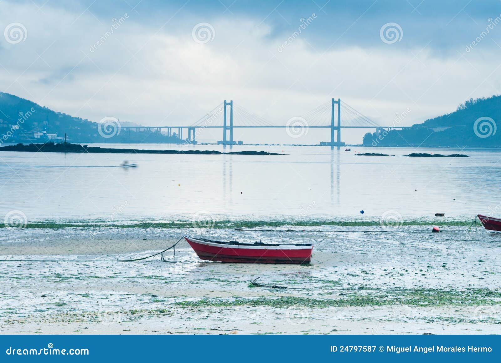 Rande bridge in Galicia stock image. Image of galicia - 24797587