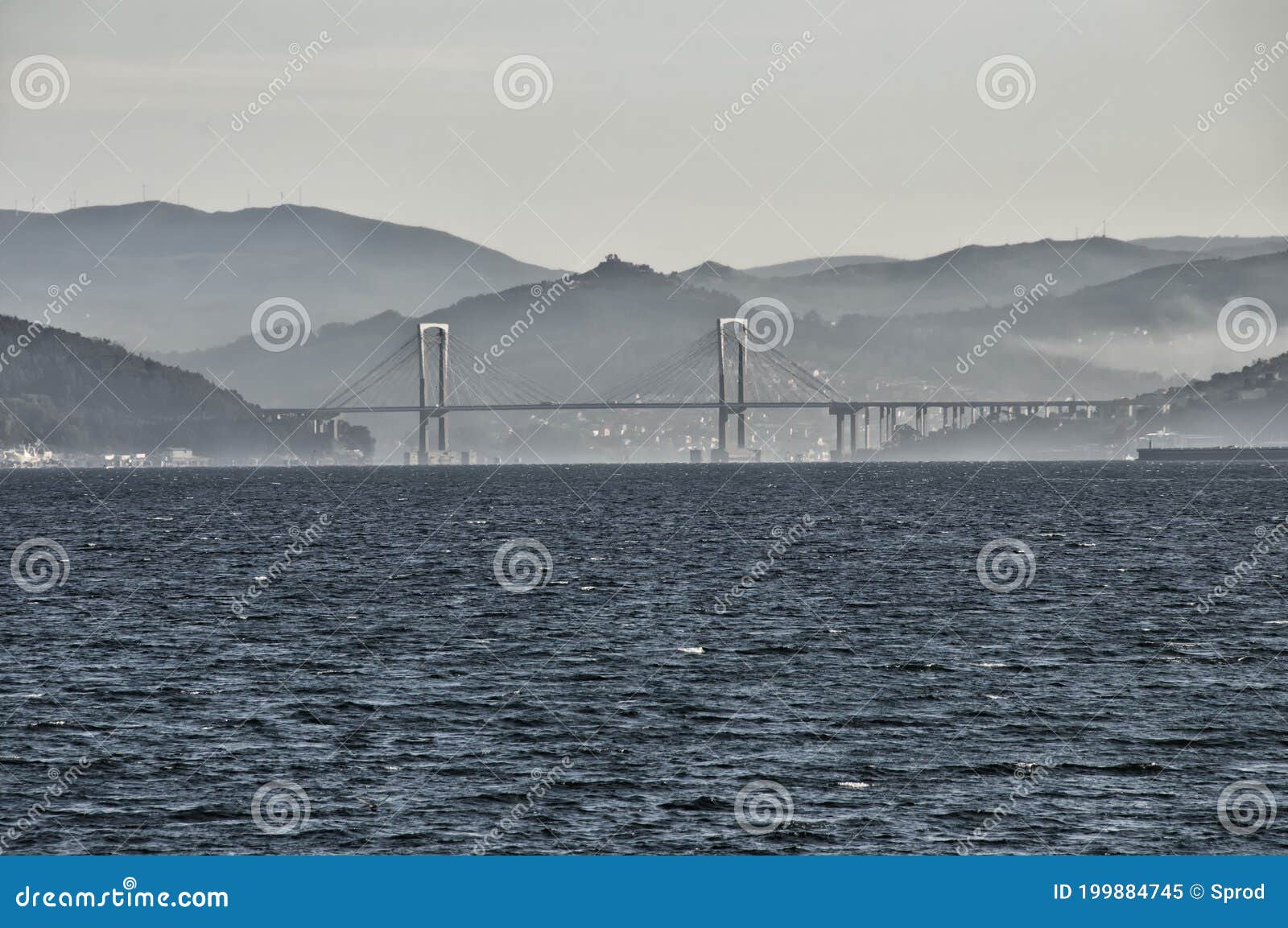 Rande bridge stock image. Image of bridge, arquitecture - 199884745