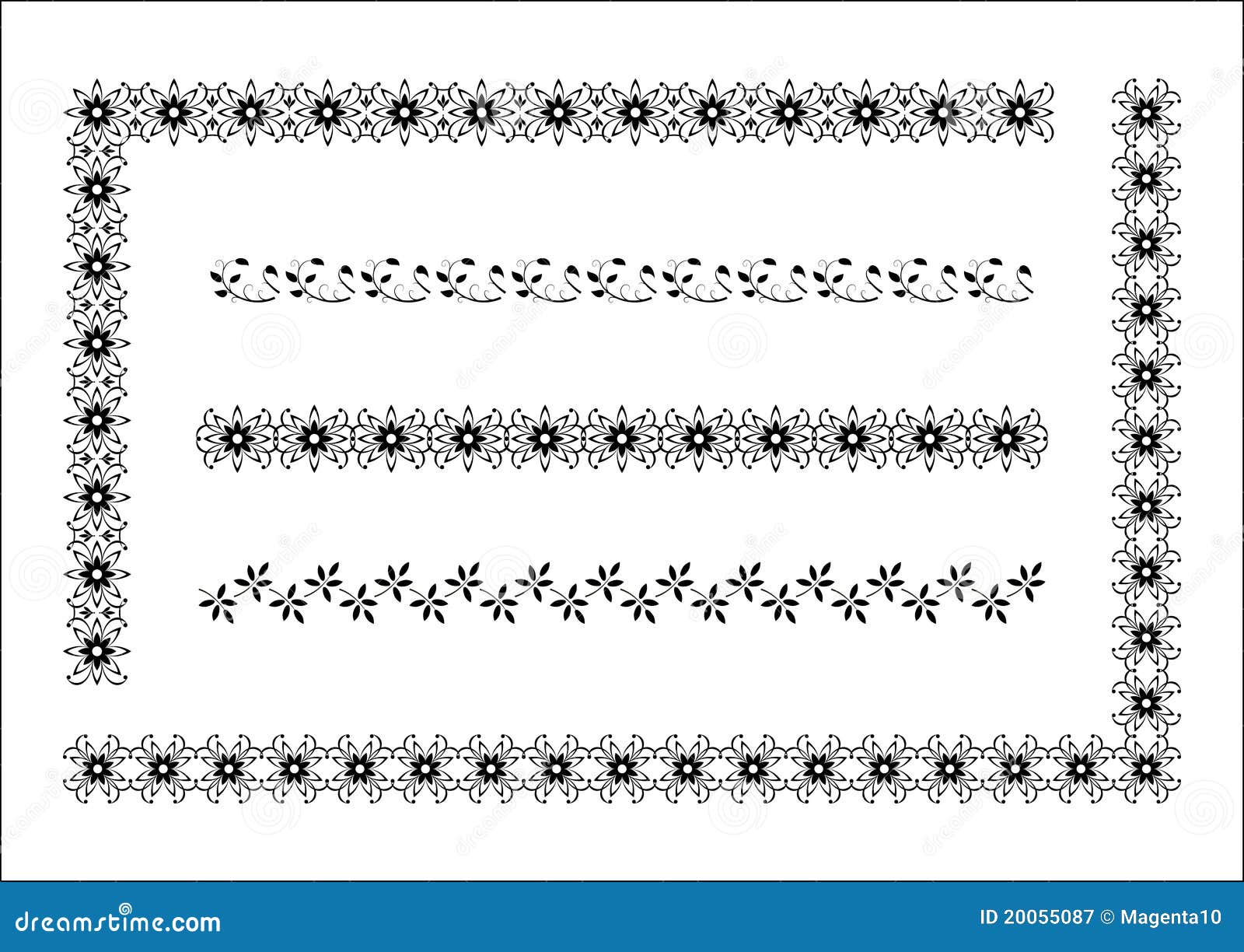 Randmuster vektor abbildung. Illustration von kurve, element - 20055087