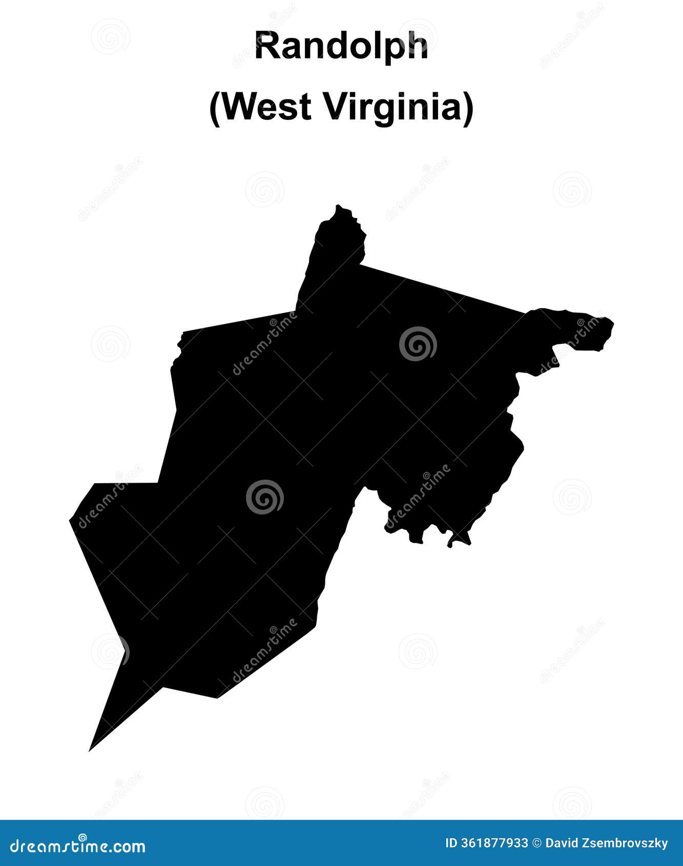 Randolph outline map stock illustration. Illustration of territory ...