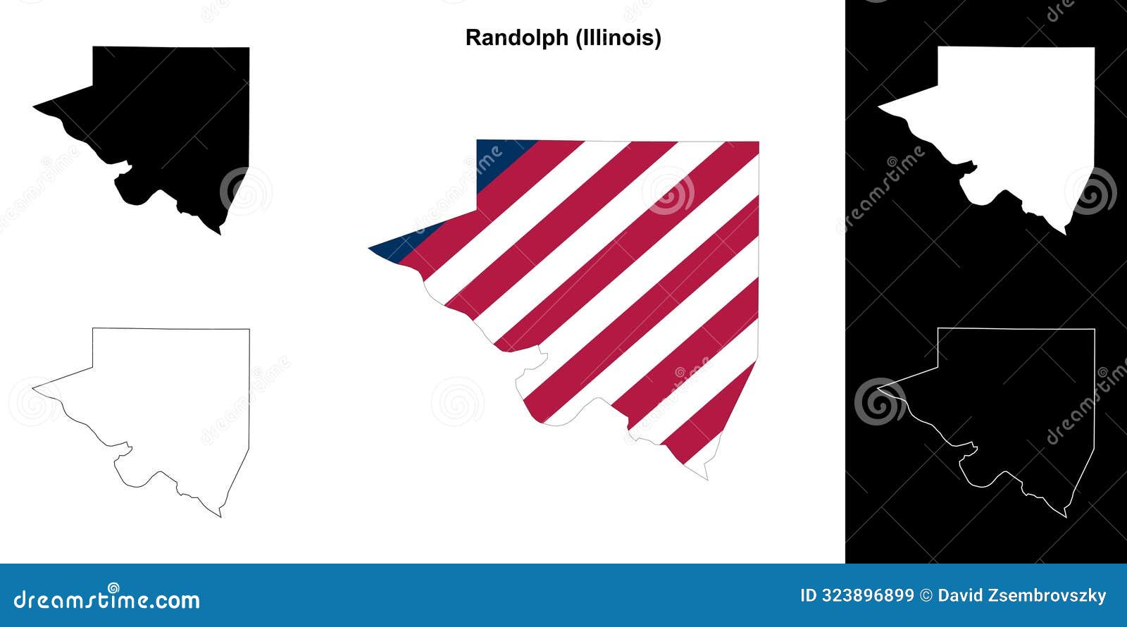 Randolph outline map stock illustration. Illustration of outline ...