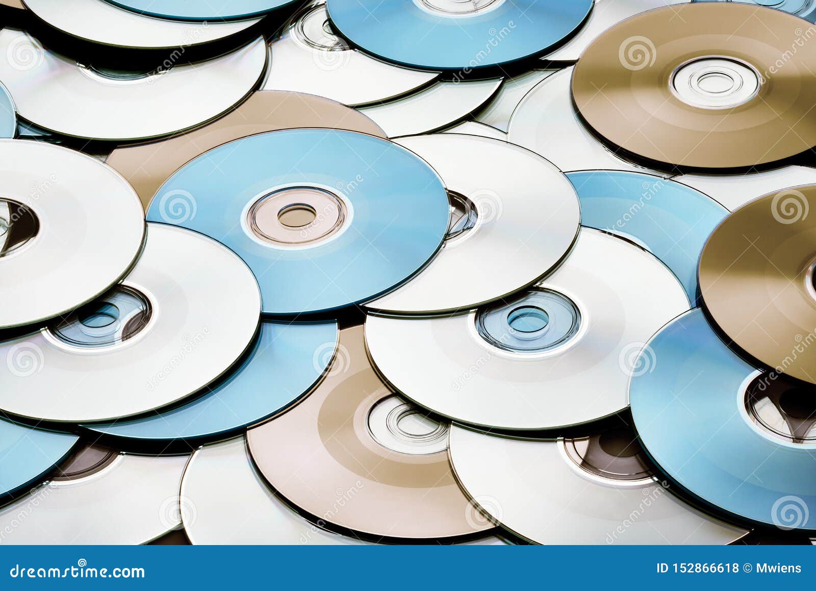 Metallic DVD and CD Optical Storage Disk Abstract Background Stock ...