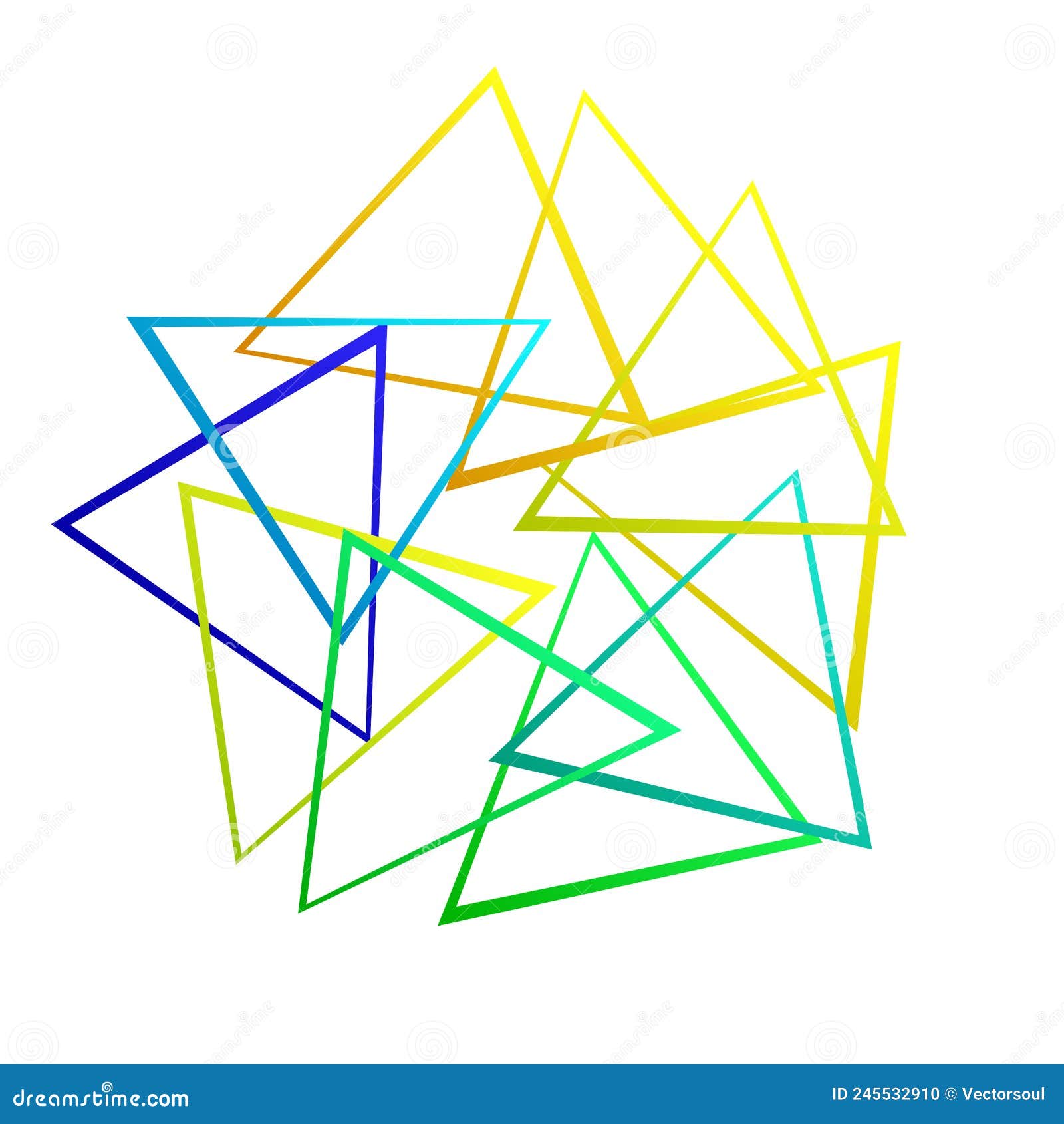 Random Abstract Geometric Vector Element Stock Vector Illustration Of