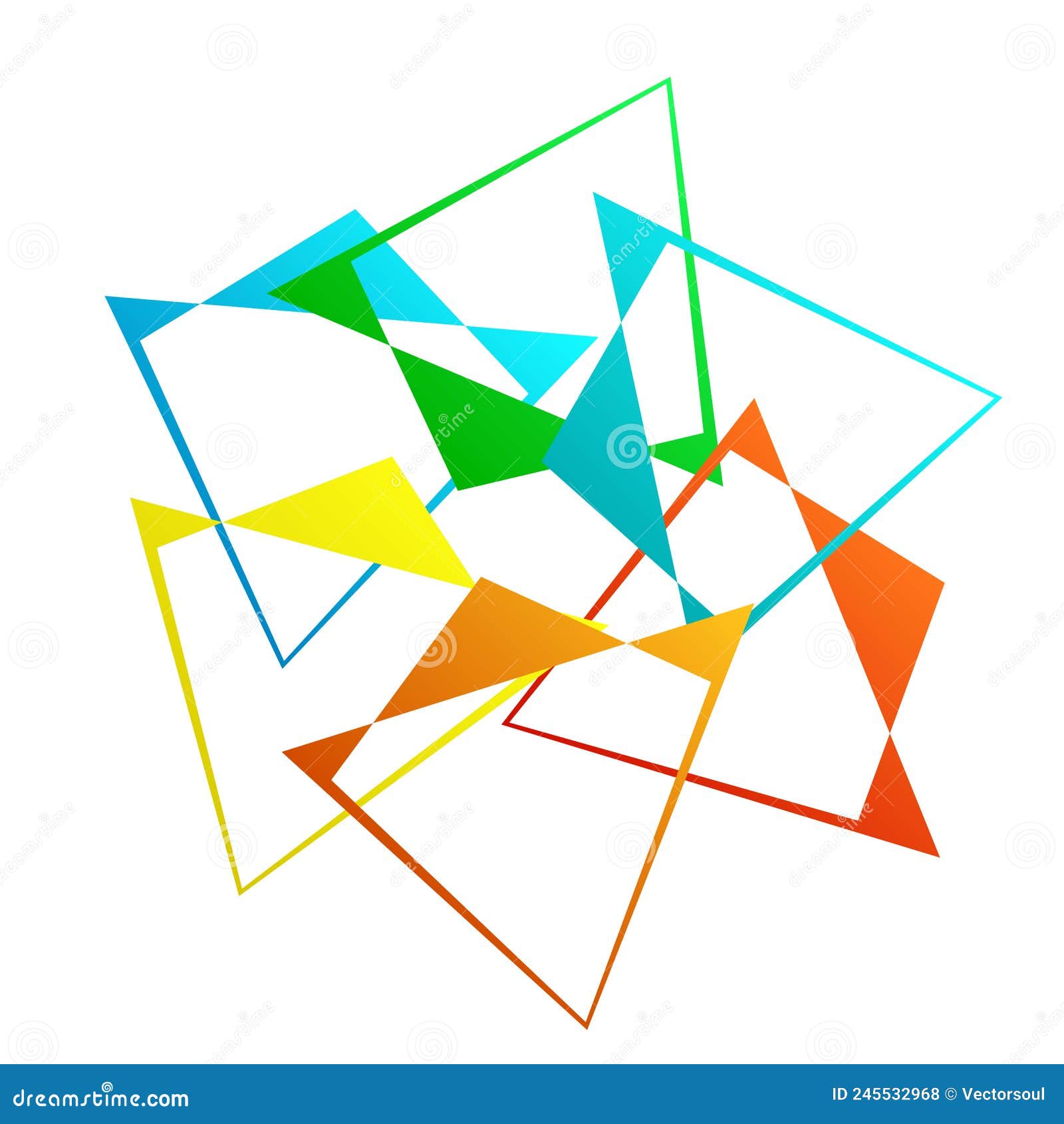 Random Abstract Geometric Vector Element Stock Vector - Illustration of ...