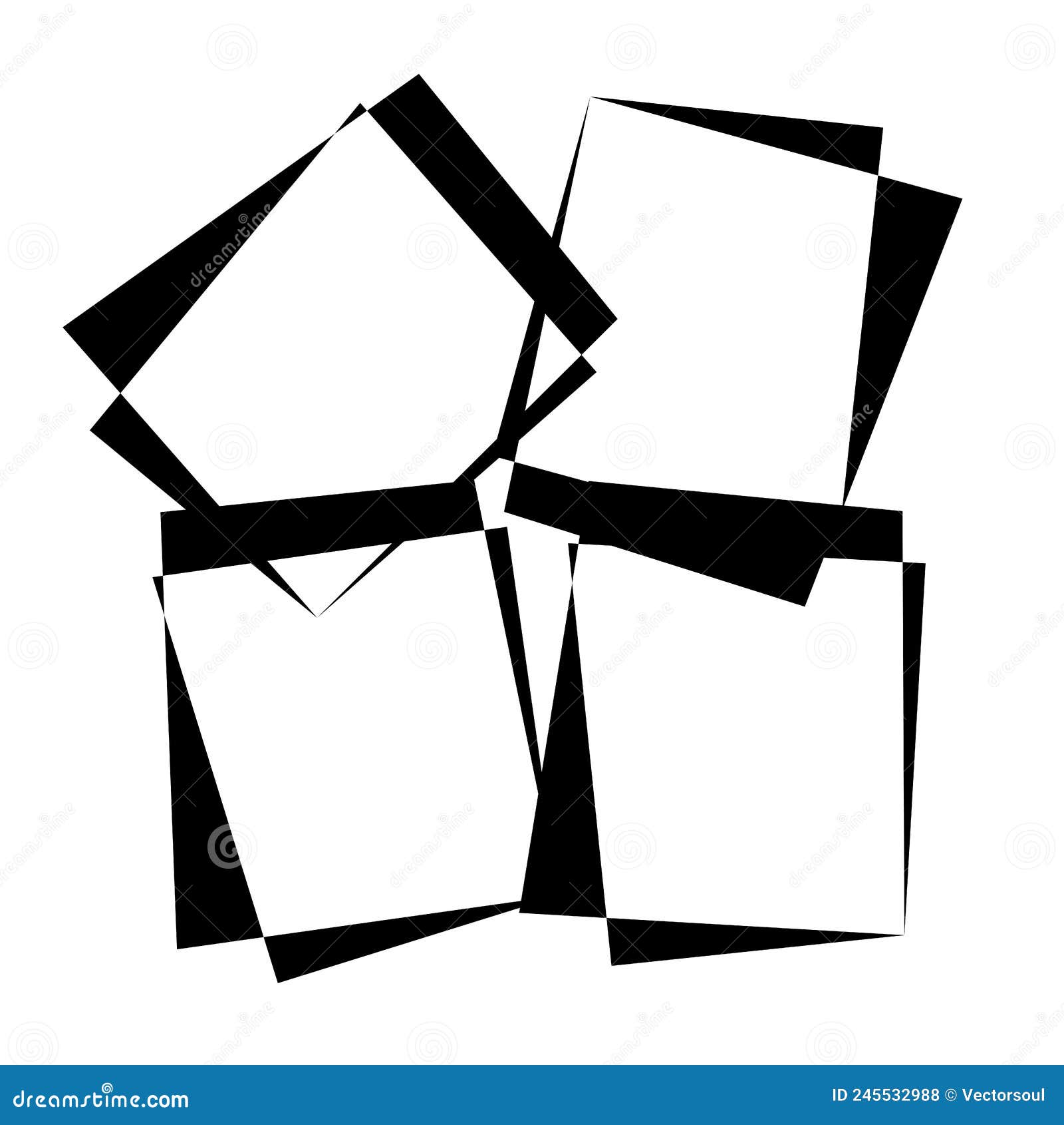 Random Abstract Geometric Vector Element Stock Vector Illustration Of