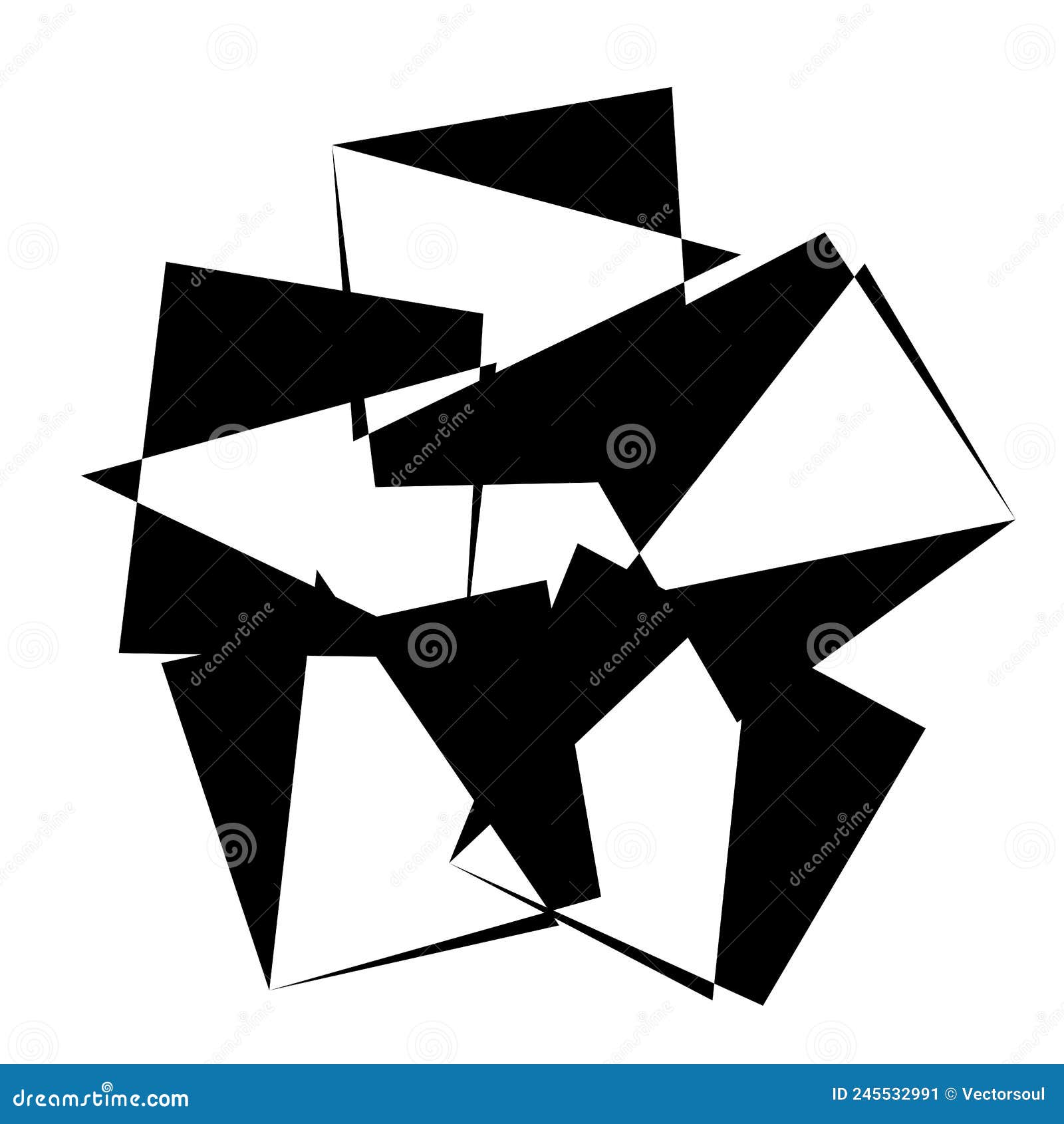 Random Abstract Geometric Vector Element Stock Vector - Illustration of ...