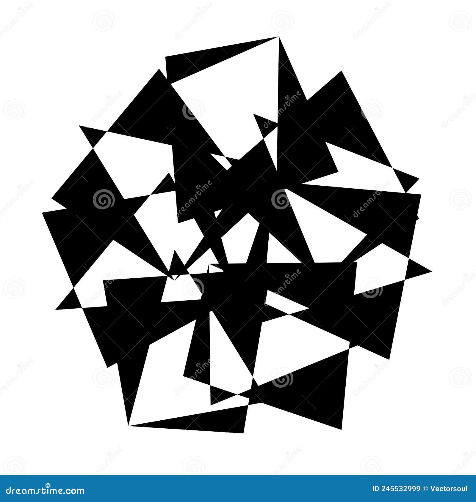 Random Abstract Geometric Vector Element Stock Vector Illustration Of