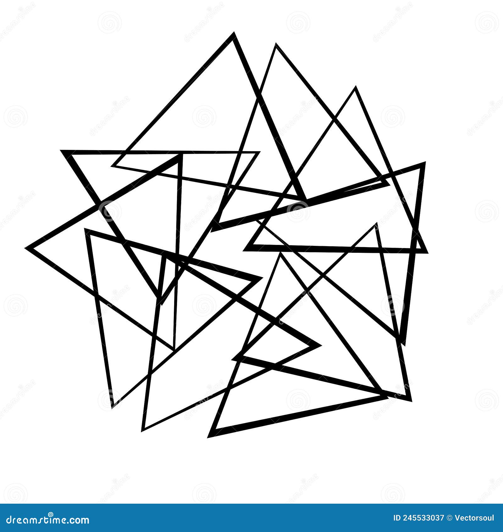 Random Abstract Geometric Vector Element Stock Vector Illustration Of