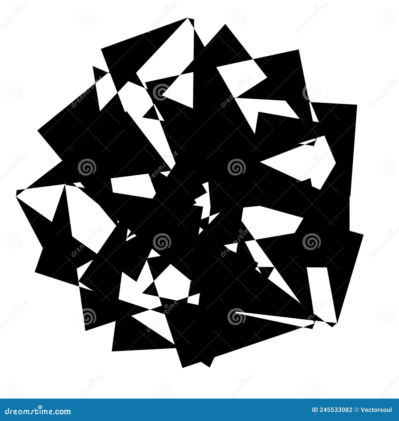 Random Abstract Geometric Vector Element Stock Vector - Illustration of ...