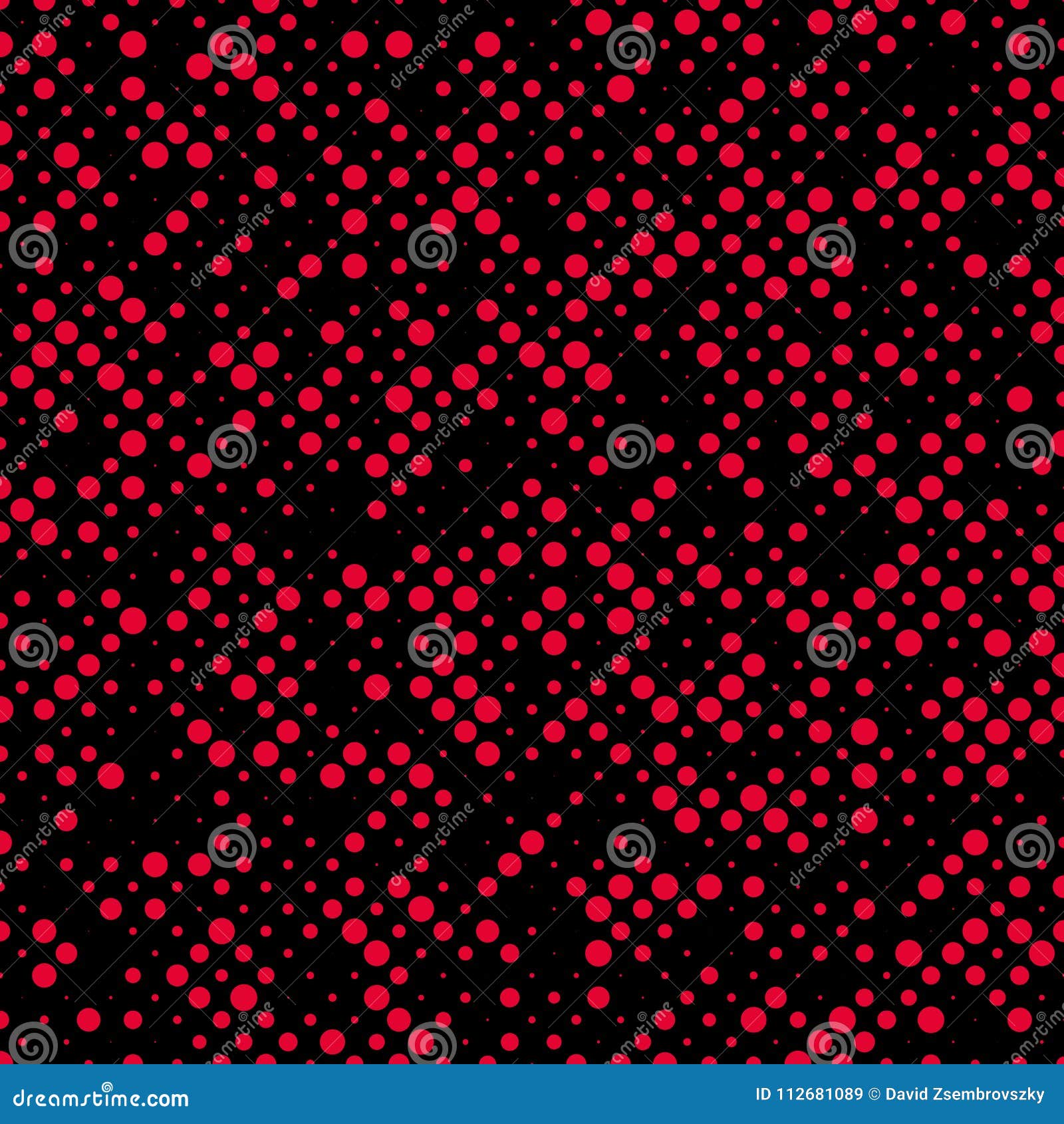 Random Abstract Halftone Circle Pattern Background From Dots Stock