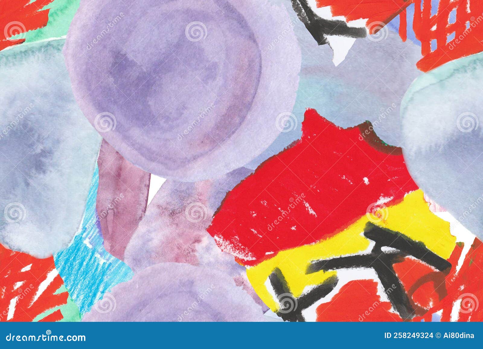 Random Abstract Paper Cut Outs. Graphic Modern Geometric Collage ...