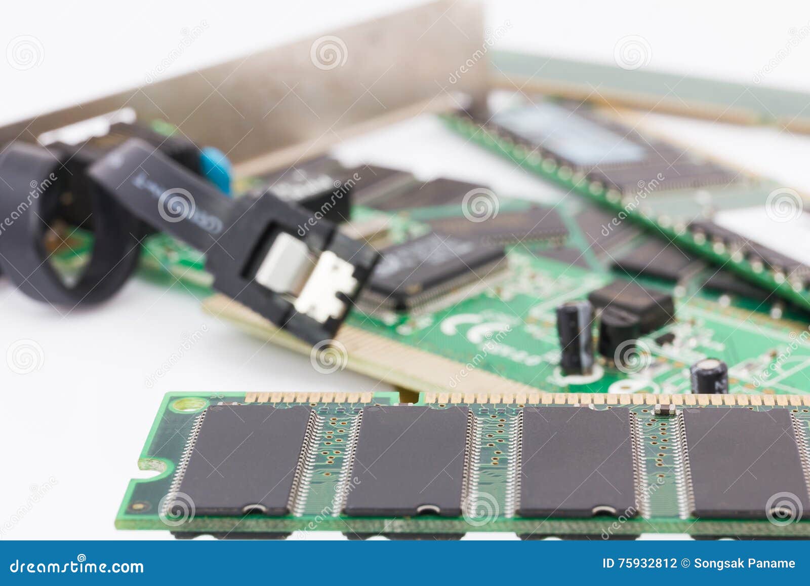 Random Access Memory (DDR RAM) Stock Photo - Image of random, circuit ...